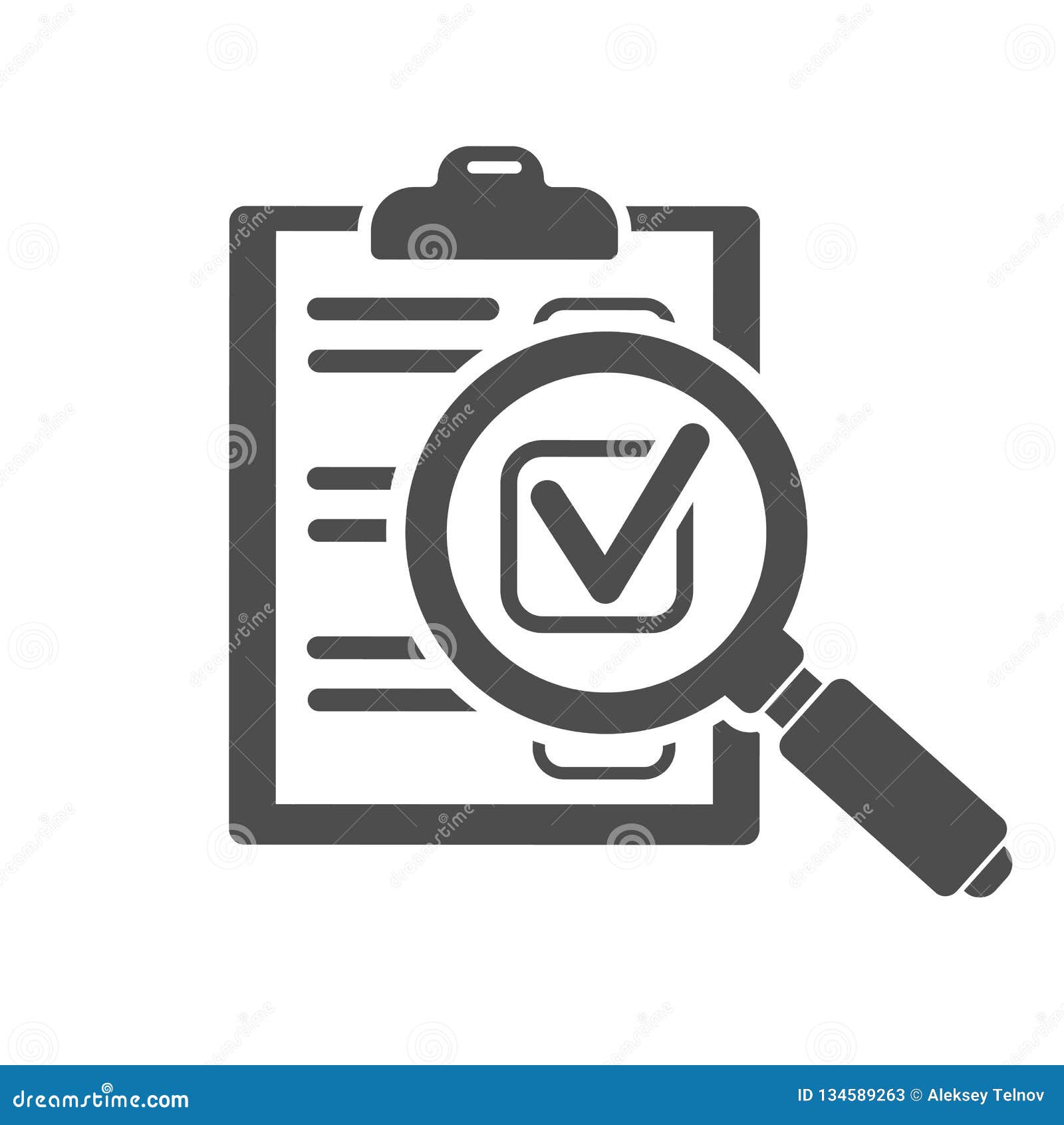 Audit and Test Flat Icon Set Stock Vector - Illustration of analyze ...