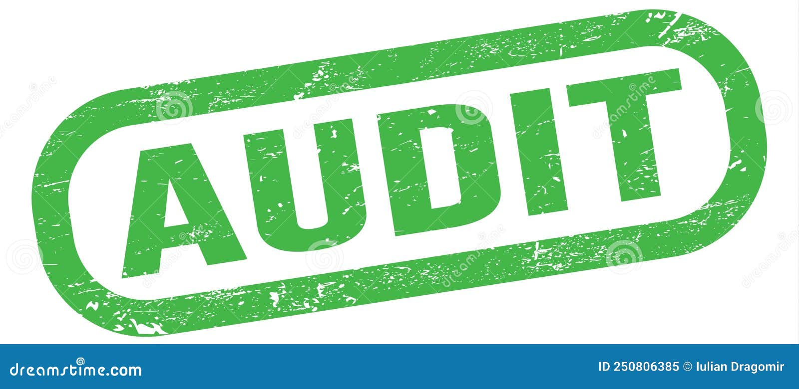 AUDIT, Text on Green Rectangle Stamp Sign Stock Illustration ...