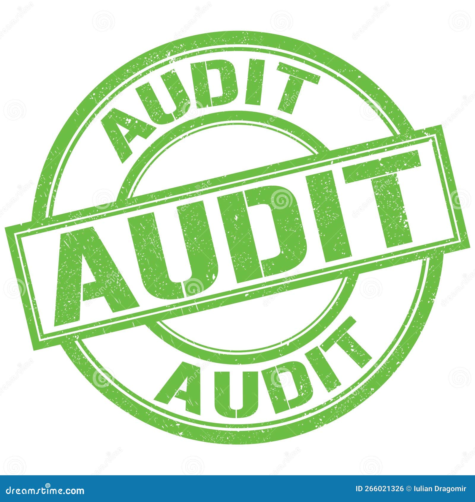 AUDIT Text Written on Green Stamp Sign Stock Illustration ...
