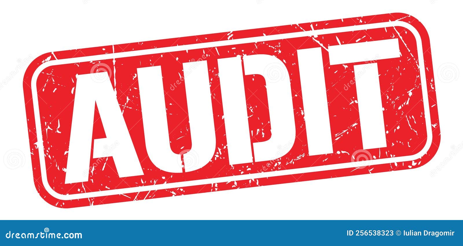 AUDIT Text Written on Red Stamp Sign Stock Illustration - Illustration ...
