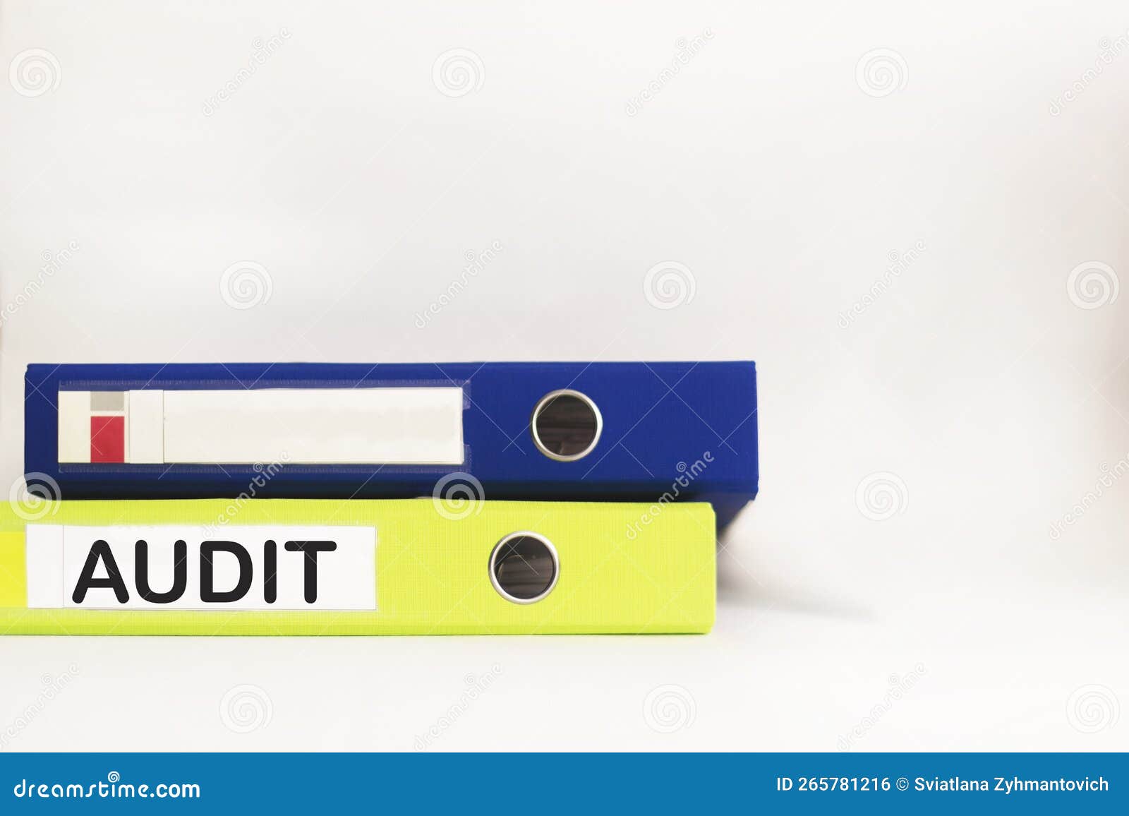 Audit Topic. Folder with the Word AUDIT, on a White Background Stock ...