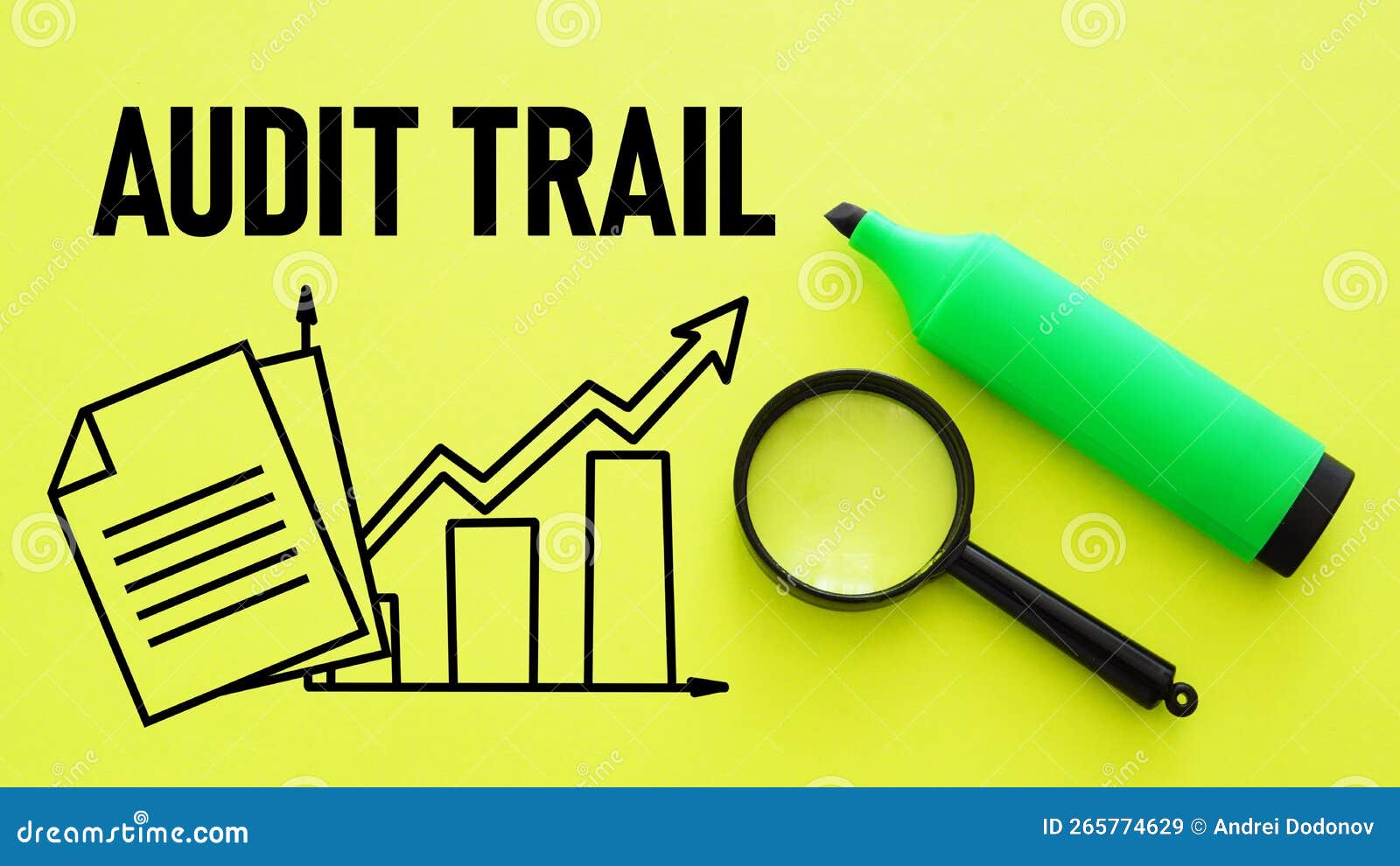 Audit Trail Report Is Shown Using The Text Stock Image Image Of