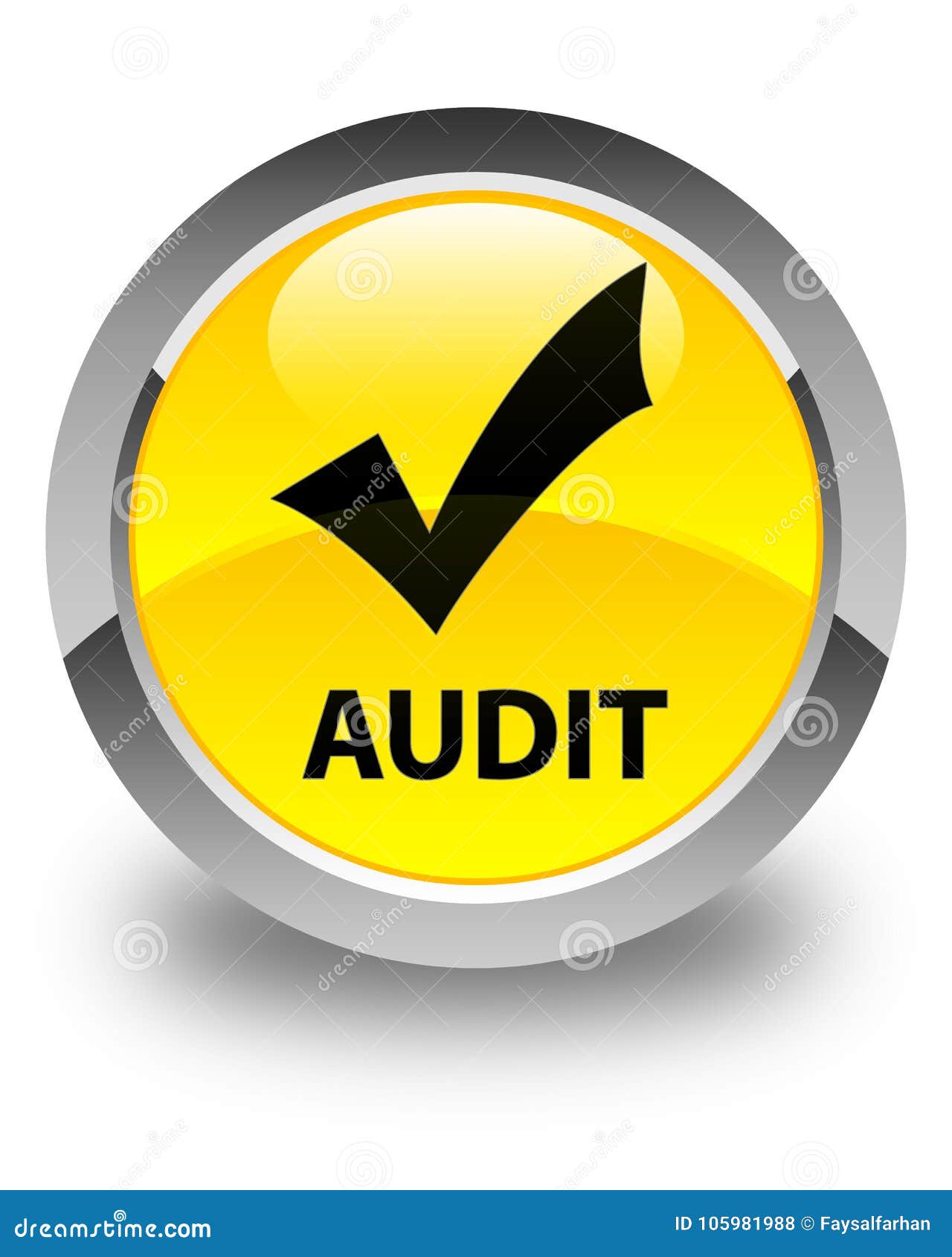 Audit (validate Icon) Glossy Yellow Round Button Stock Illustration ... Audit (validate Icon) Glossy Yellow Round Button Stock Illustration ...
