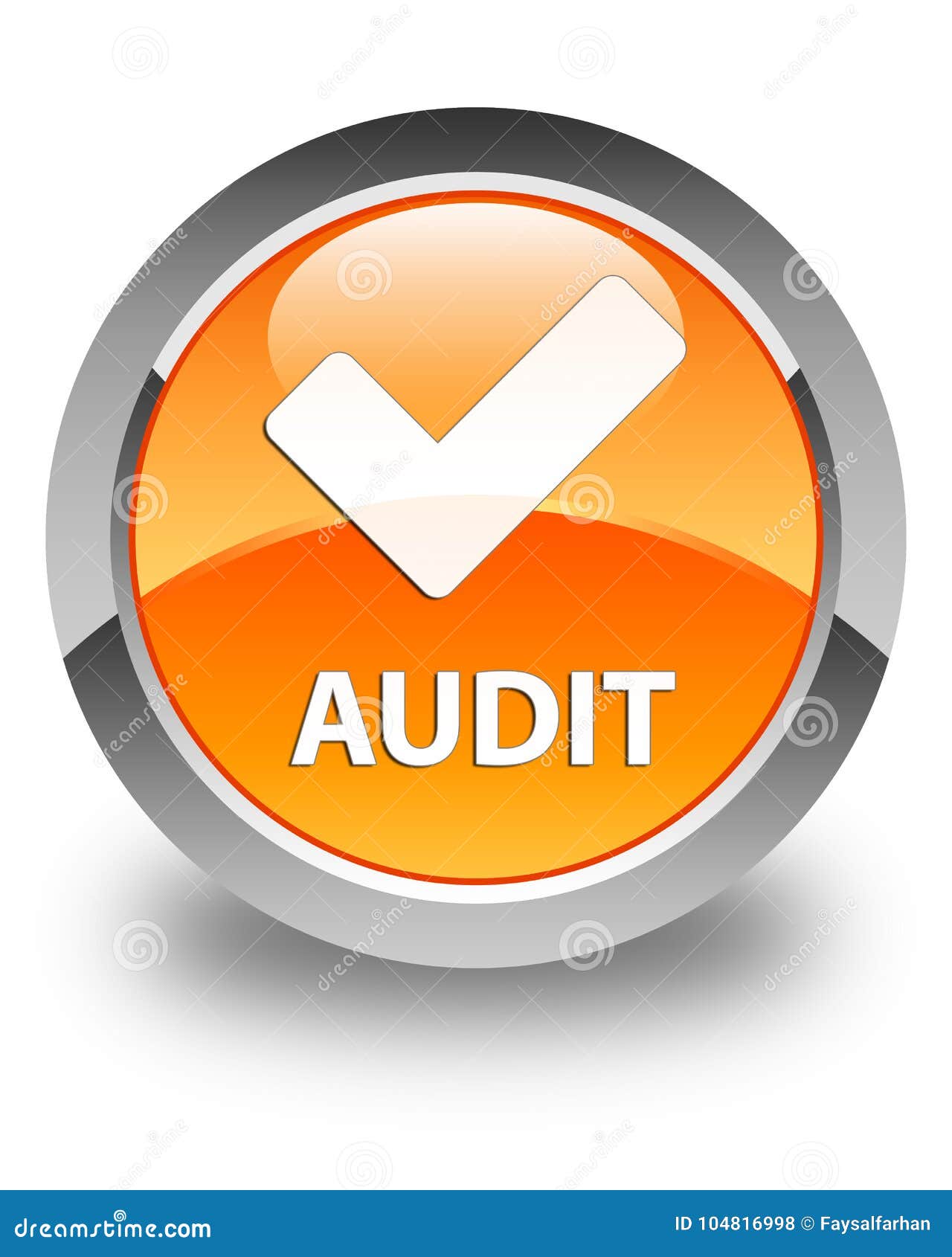Audit (validate Icon) Glossy Orange Round Button Stock Illustration ... Audit (validate Icon) Glossy Orange Round Button Stock Illustration ...