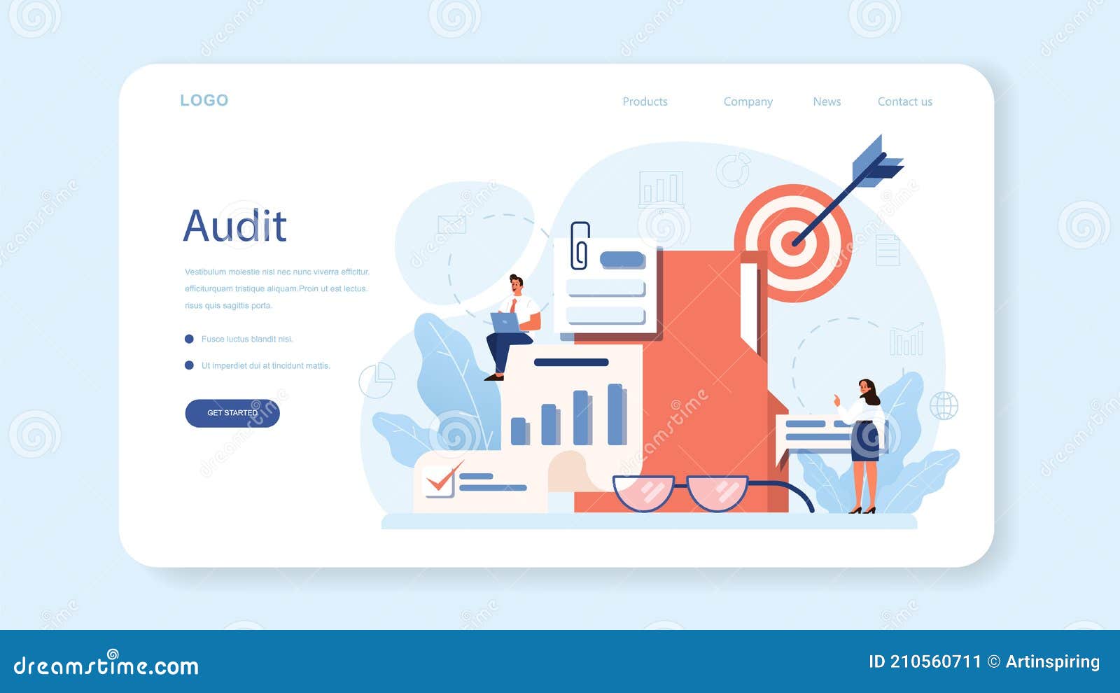 Audit Web Banner or Landing Page. Business Operation Research and ...