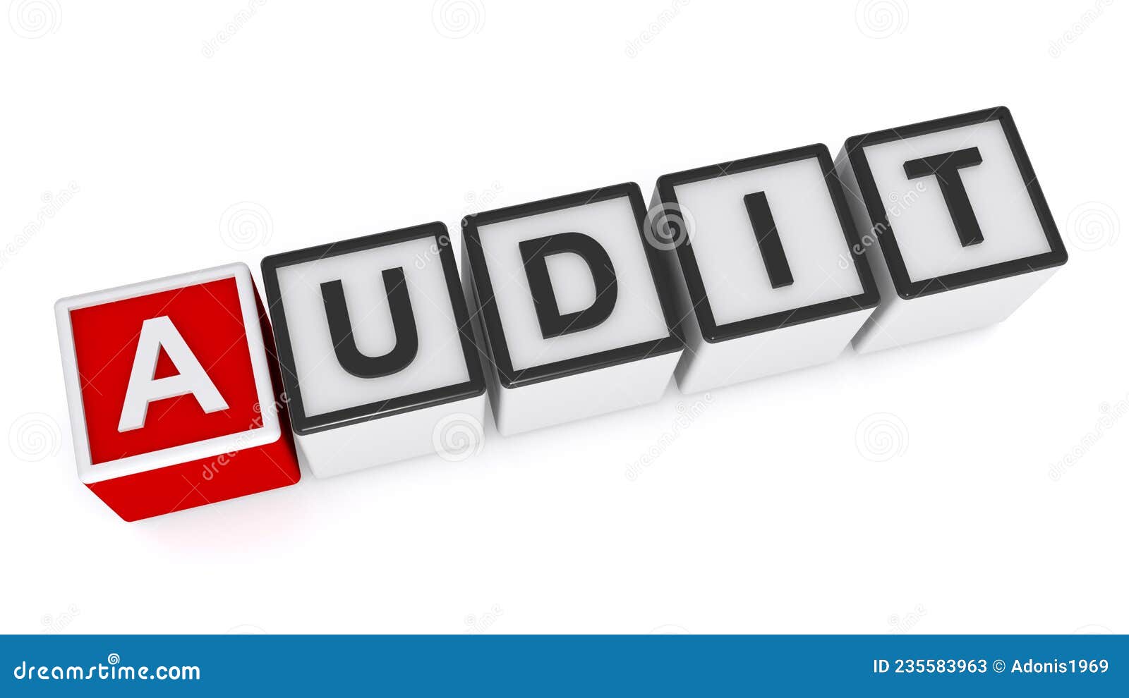 Audit Word. Concept Table With People, Letters And Icons. Colored Flat ...