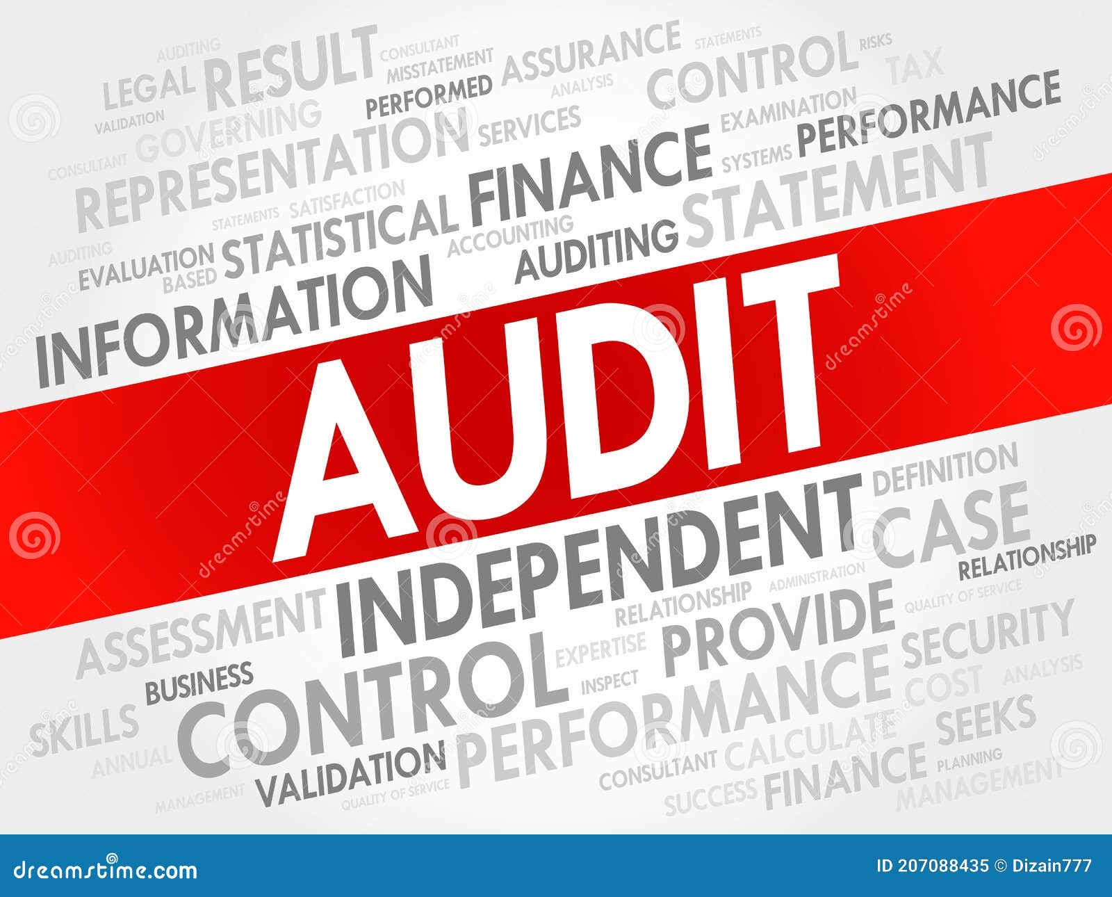 AUDIT word cloud collage stock illustration. Illustration of audit ...