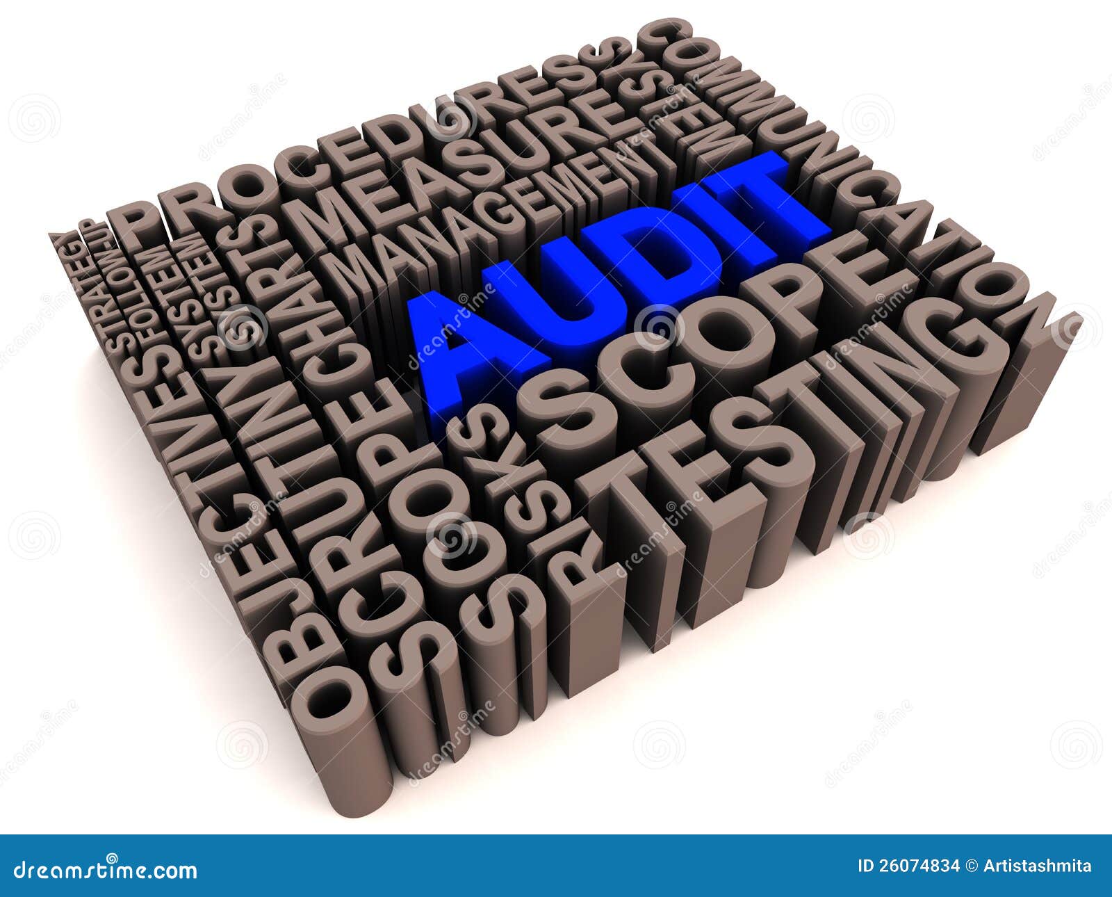 Audit words collage stock illustration. Illustration of corporate ...