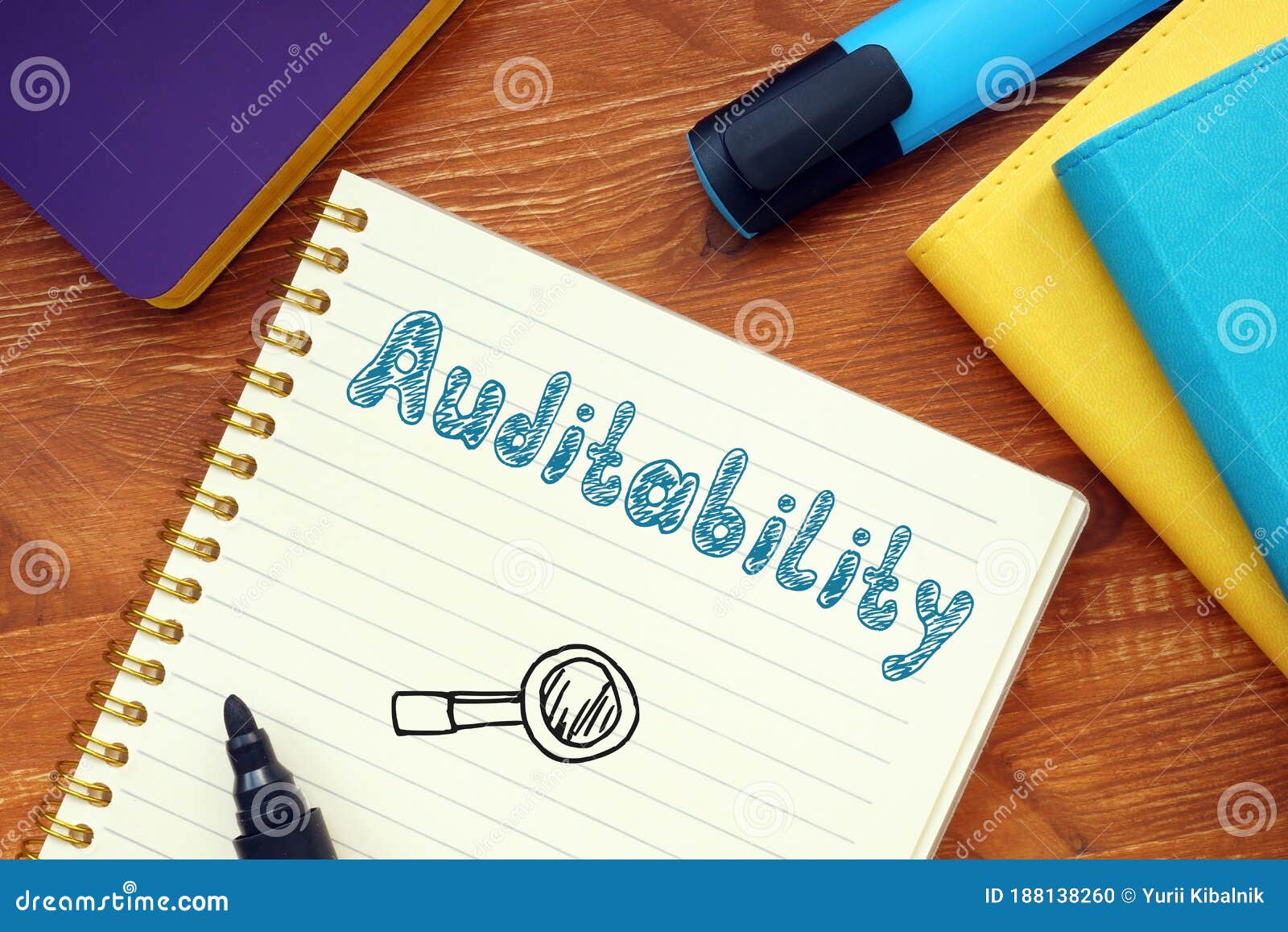 Auditability Sign on the Sheet Stock Photo - Image of review, quality ...