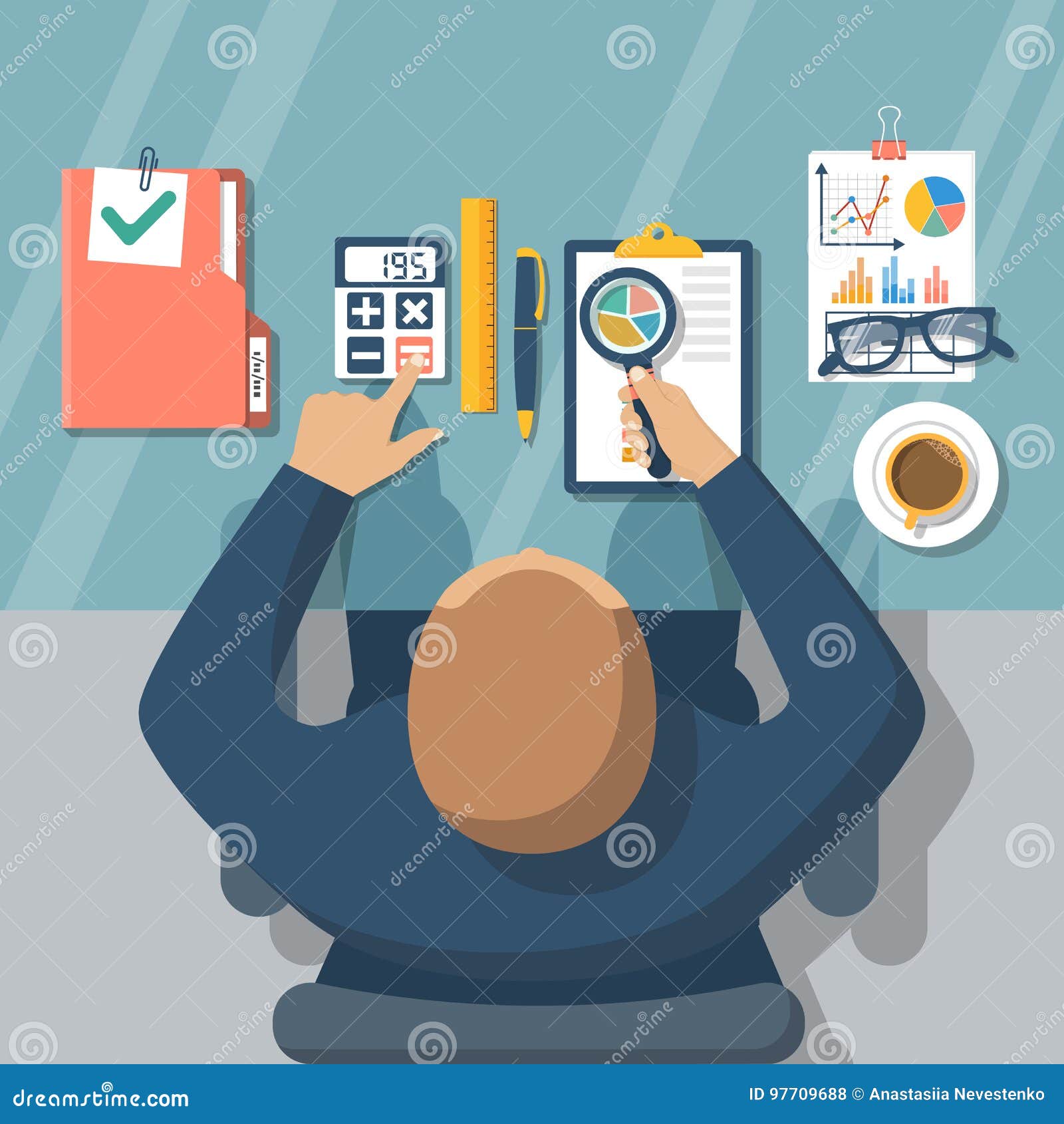 Auditer Le Vecteur De Concepts Illustration de Vecteur - Illustration ...