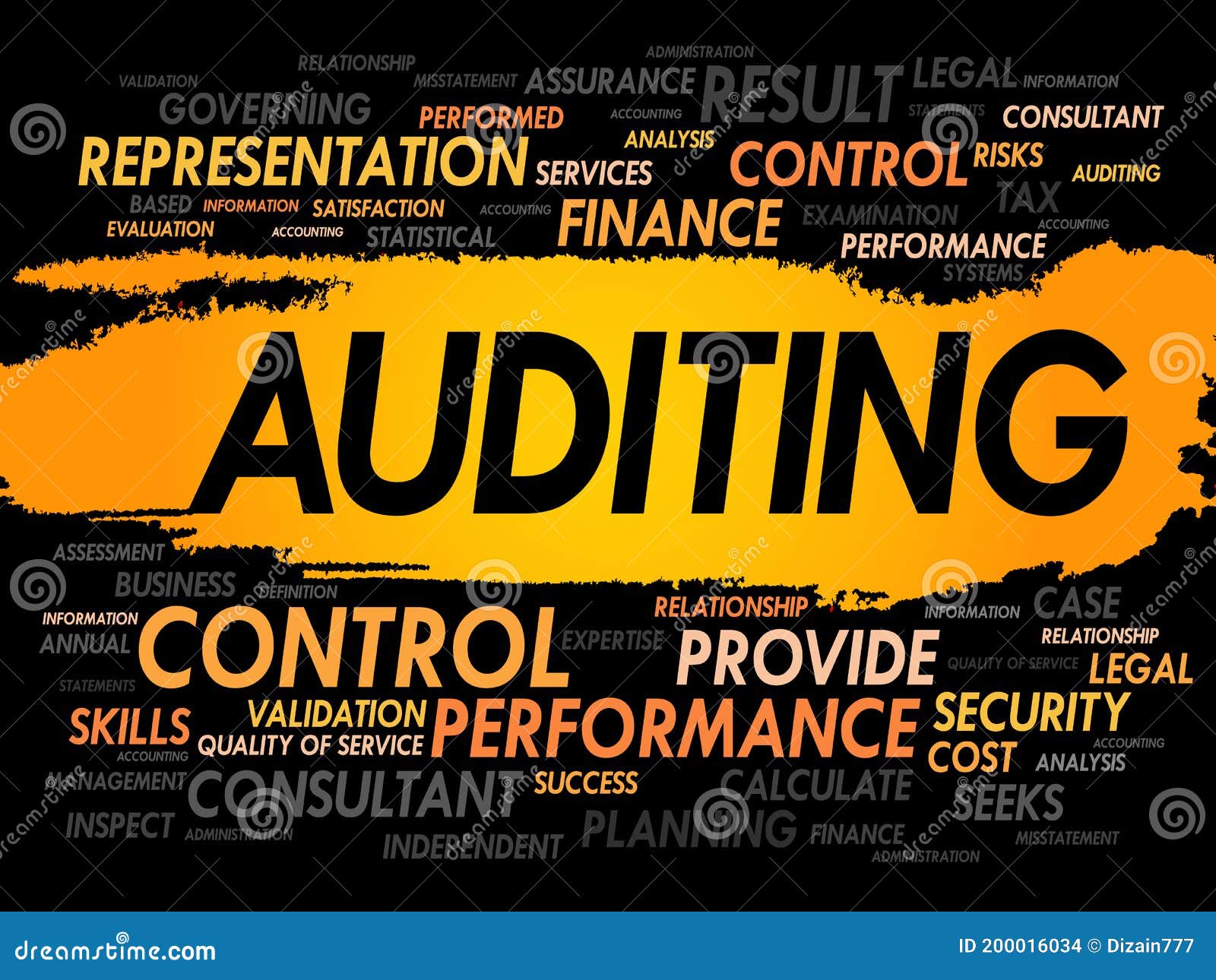 AUDITING word cloud stock illustration. Illustration of auditing ...