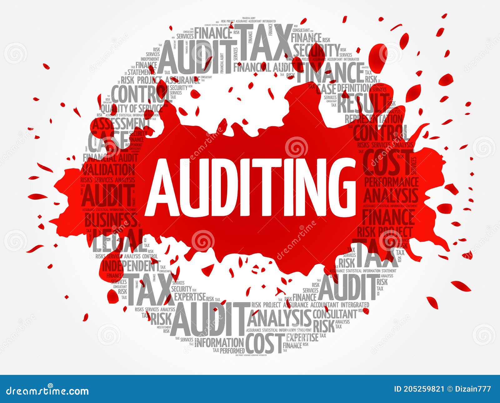 AUDITING word cloud stock illustration. Illustration of operation ...