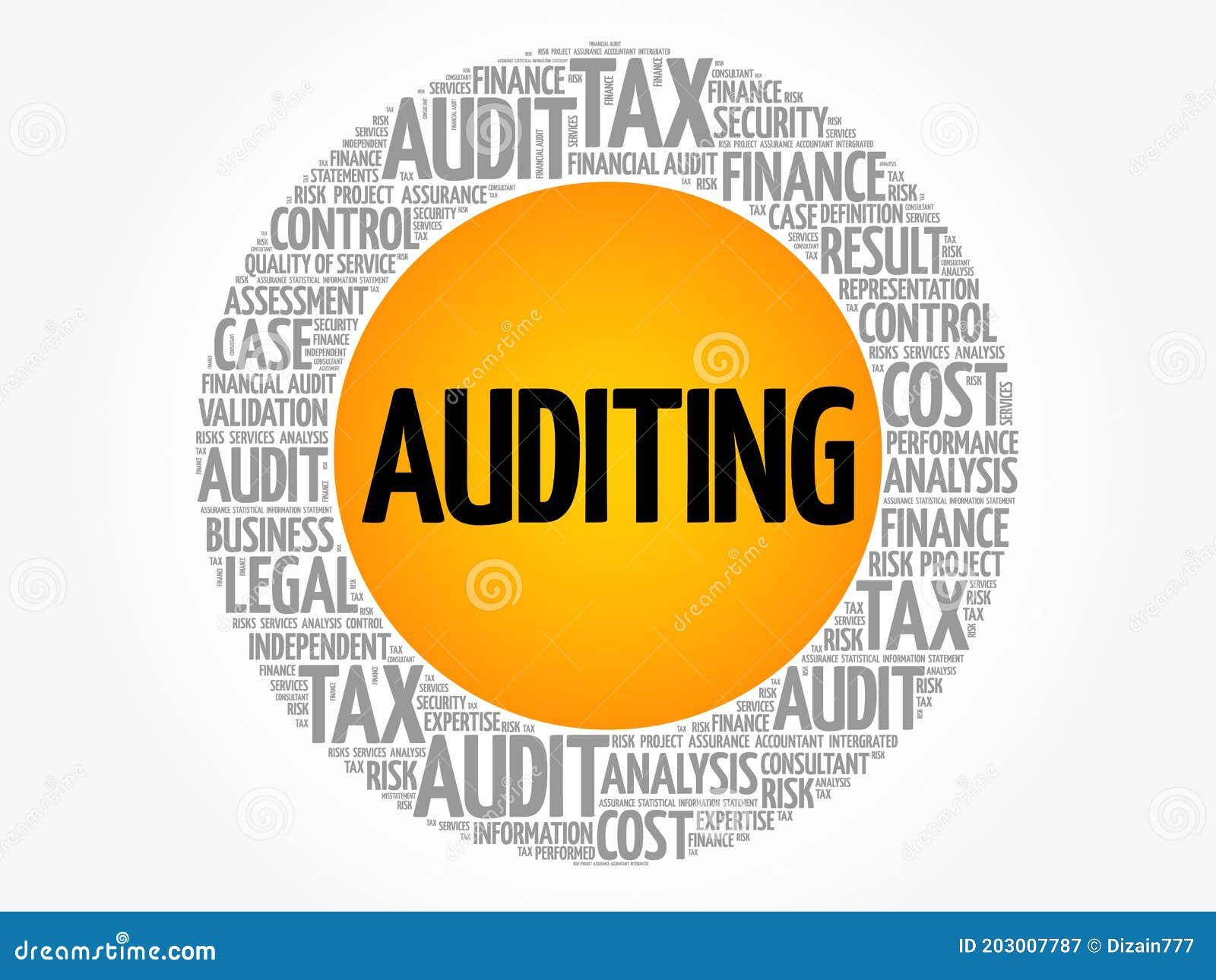 AUDITING Word Cloud Collage Stock Illustration - Illustration of ...