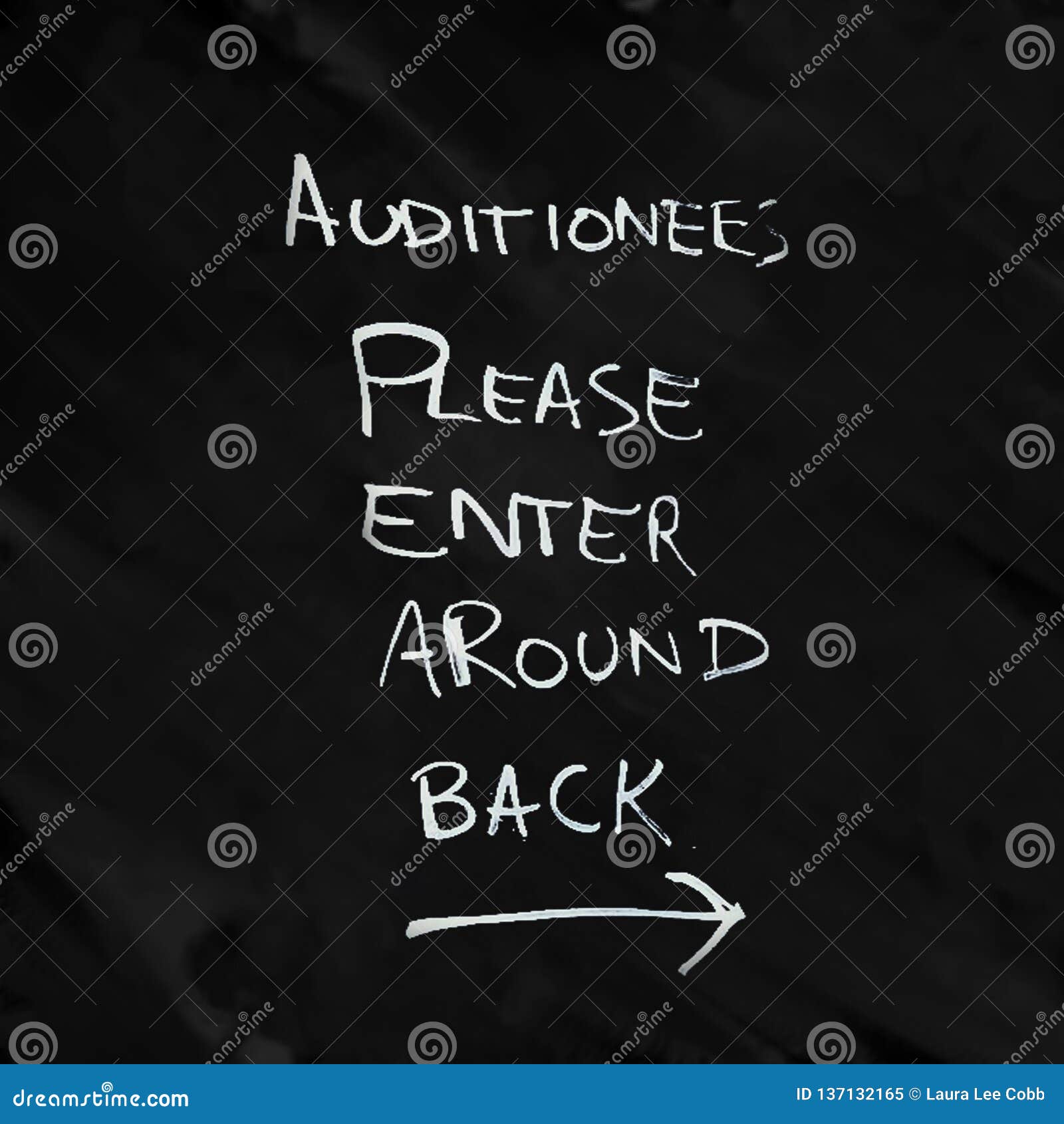 Handwritten Audition Sign stock image. Image of covid19 - 137132165