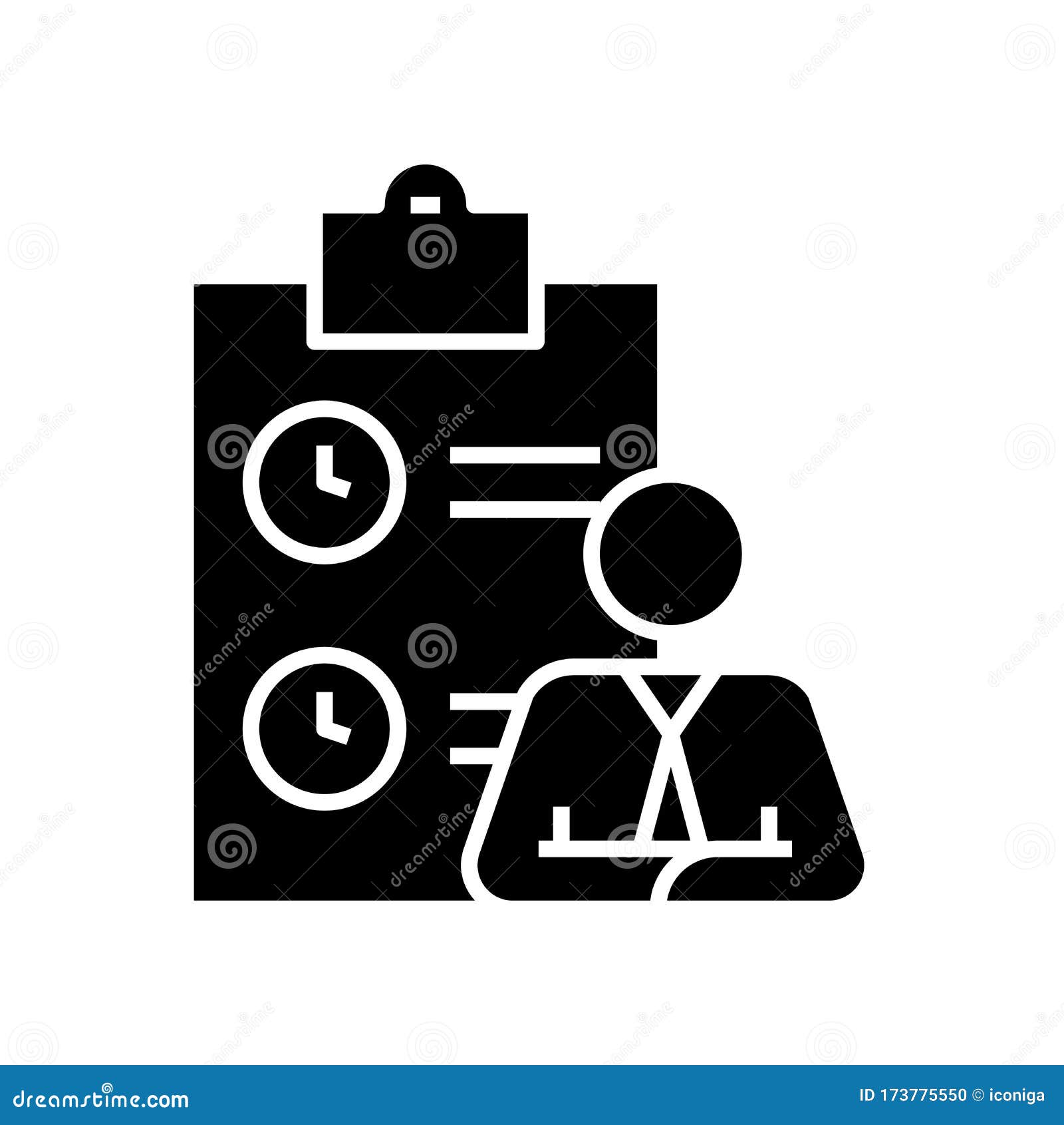 Auditor Black Icon, Concept Illustration, Vector Flat Symbol, Glyph ...