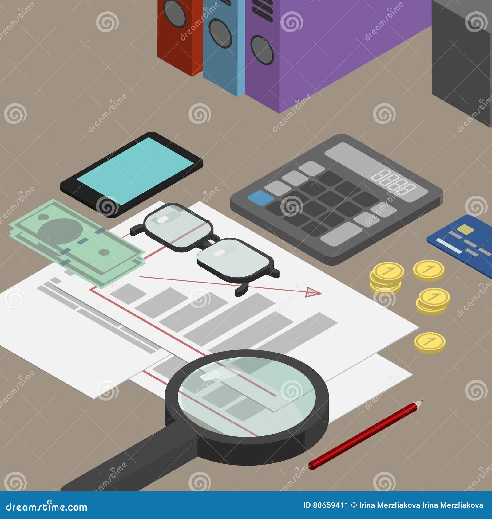 Accounting And Documents Outline Icons Collection. Accounting ...