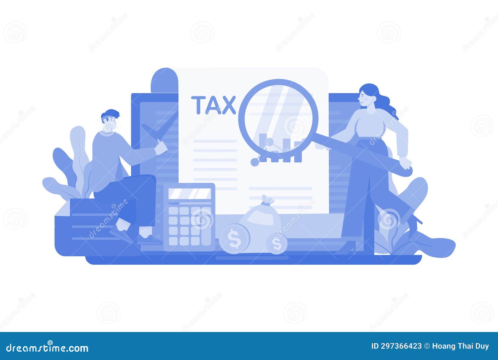 Auditor Illustration Concept on a White Background Stock Vector ...
