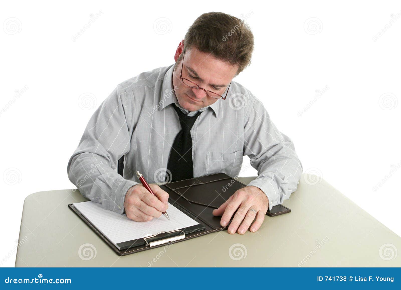 Auditor - Taking Notes stock photo. Image of folder, audit - 741738