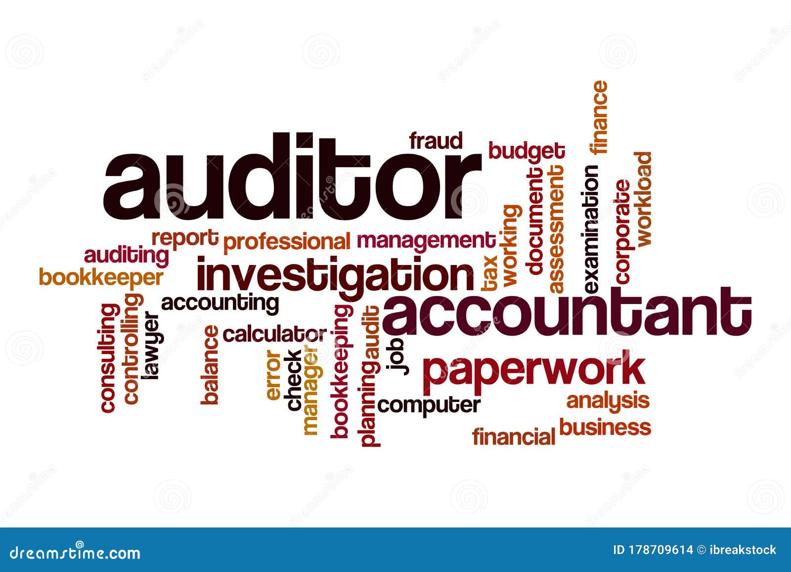 Auditor word cloud concept stock illustration. Illustration of ...