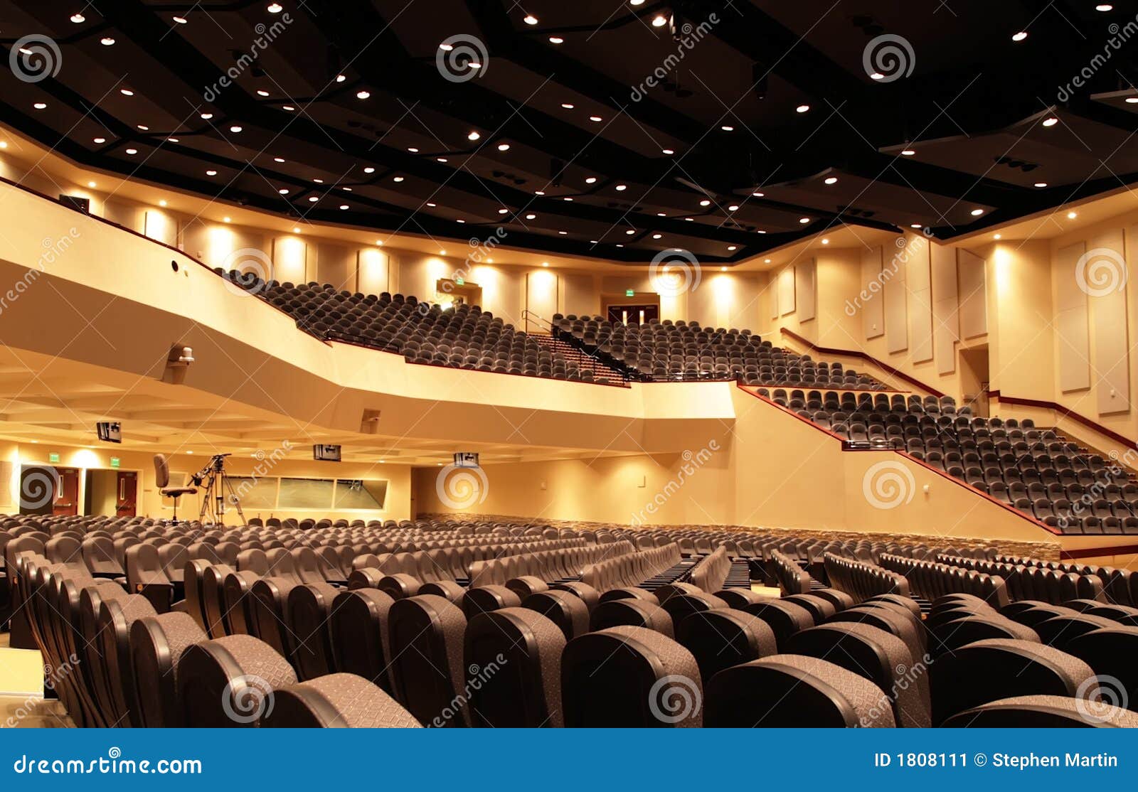 Auditorium stock image. Image of crowd, large, theatre - 1808111