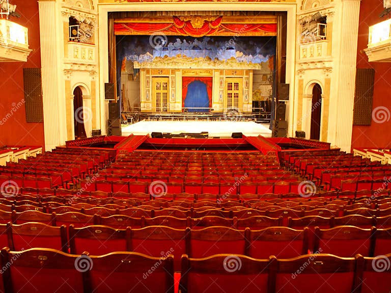 Auditorium stock image. Image of armchairs, interior, palace - 4035393