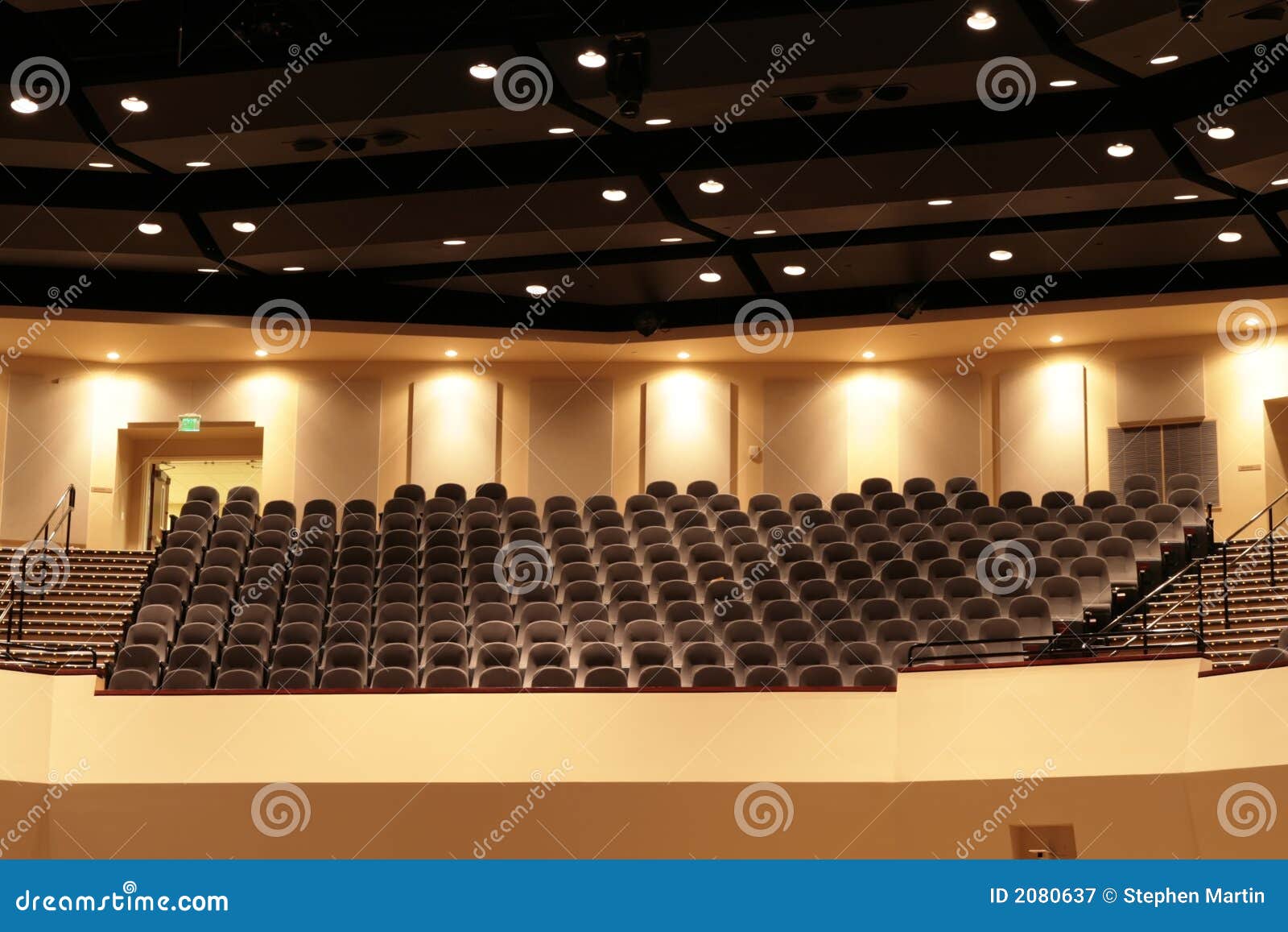Auditorium Balcony stock image. Image of auditorium, hall - 2080637