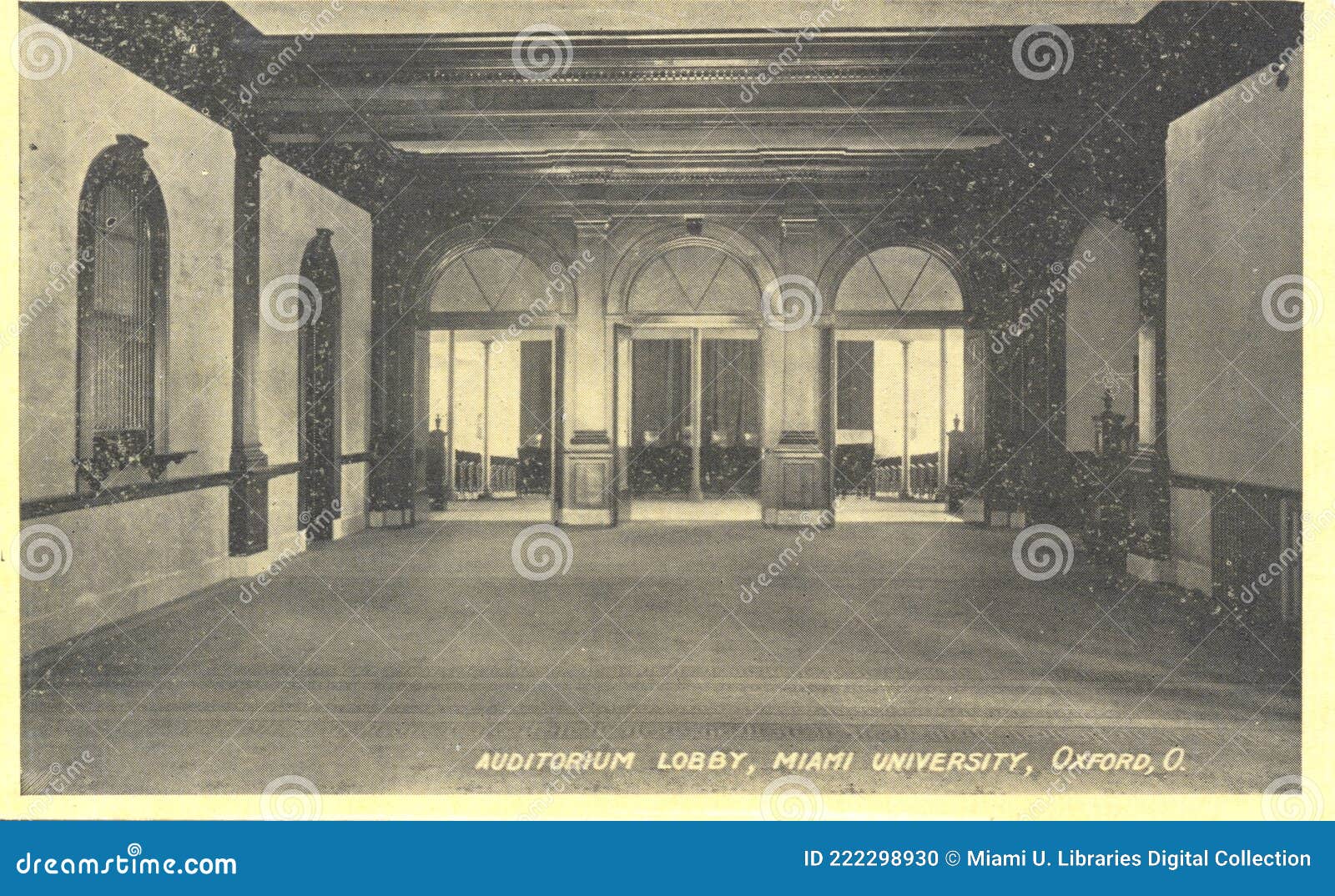 Auditorium Lobby Picture. Image: 222298930