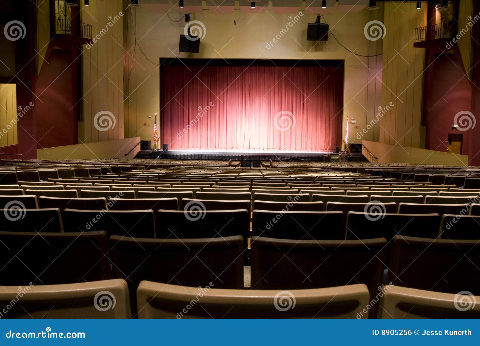 Auditorium at Performing Arts Center Stock Photo - Image of rows ...
