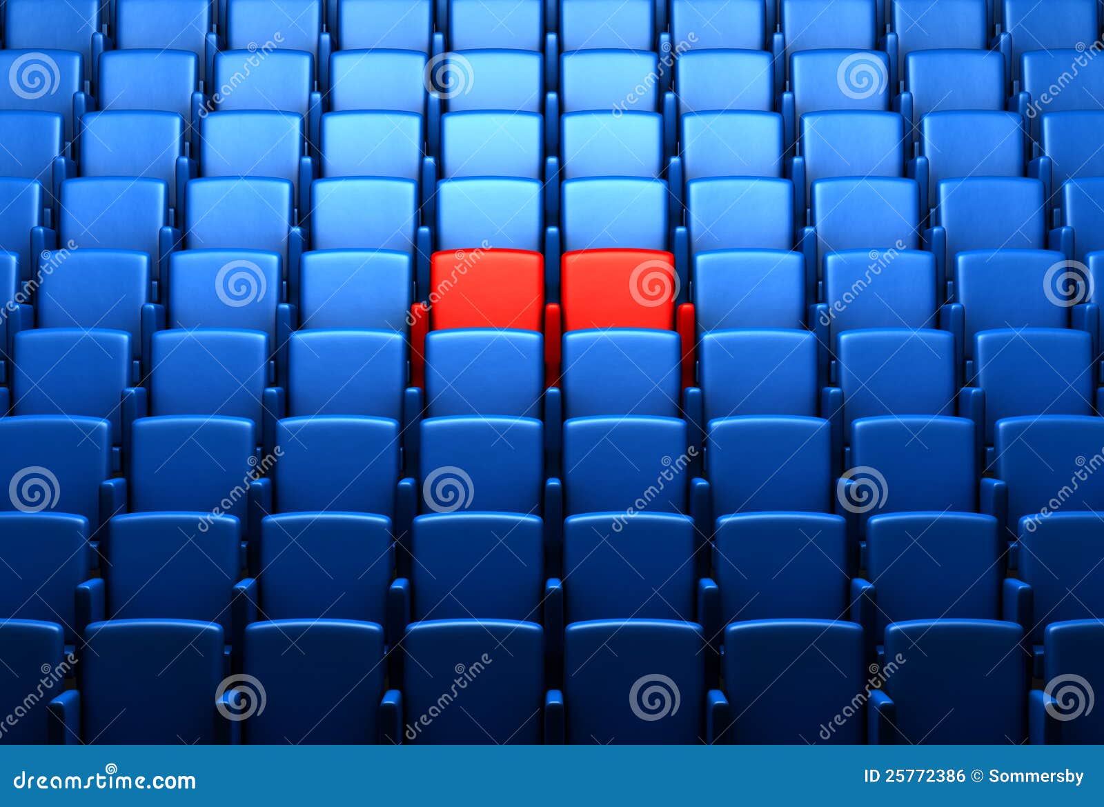 Auditorium With Reserved Seats Royalty-Free Stock Image | CartoonDealer ...