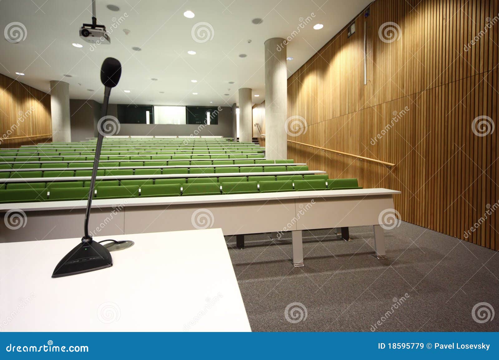Auditorium with Rows of Seats and Tables Stock Image - Image of ... Auditorium with Rows of Seats and Tables Stock Image - Image of ...