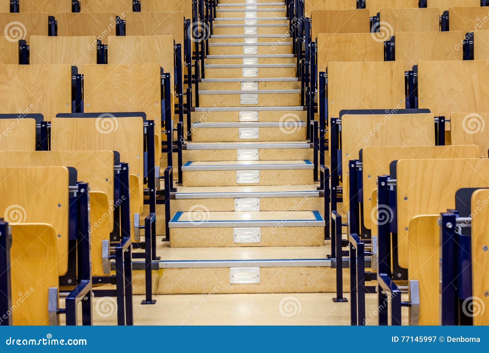 Auditorium whit stairs stock image. Image of auditorium - 77145997