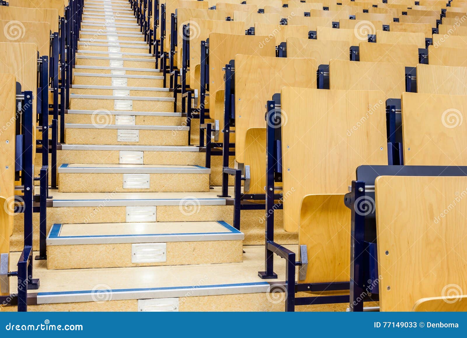 Auditorium whit stairs stock image. Image of objects - 77149033
