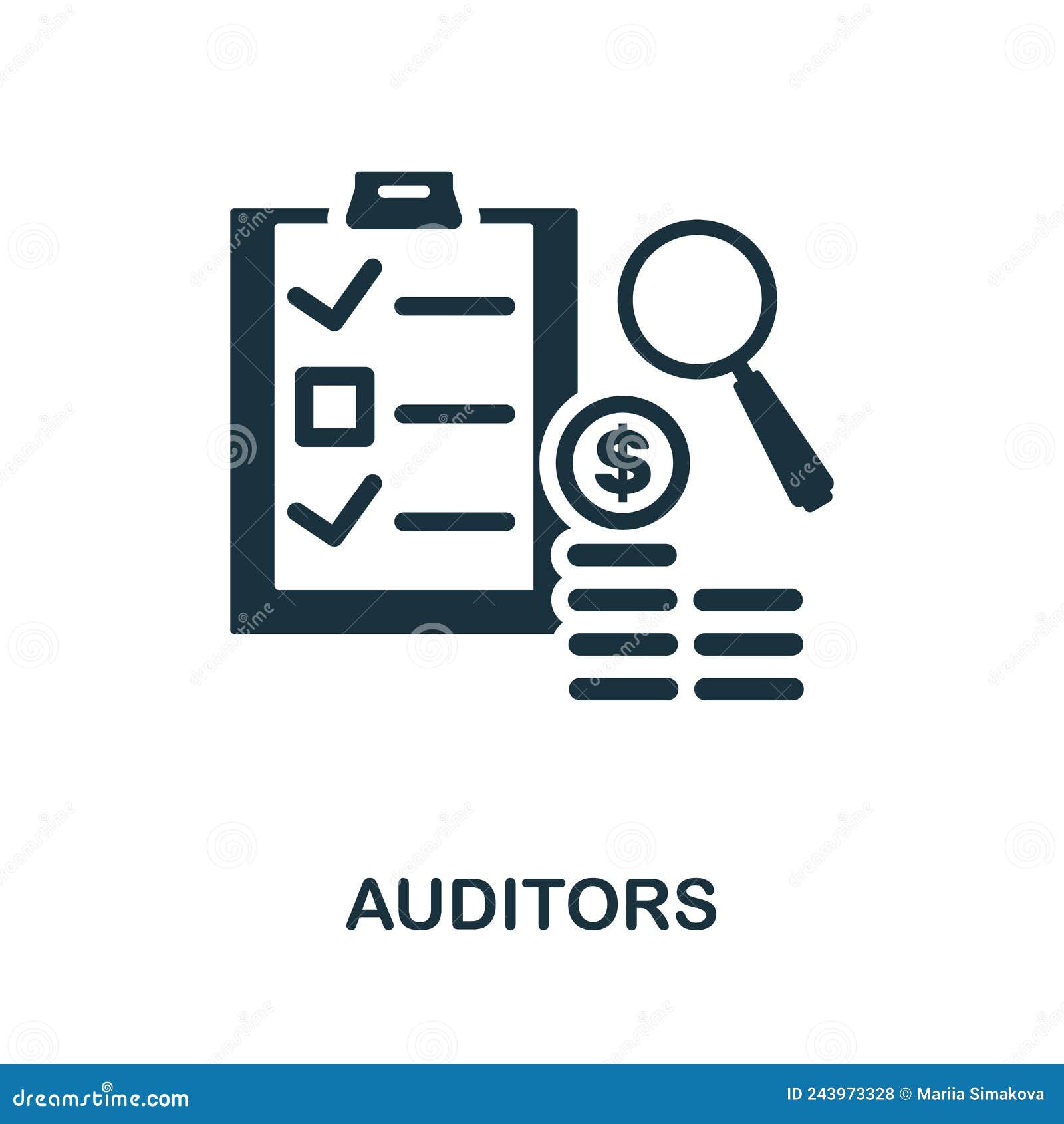 Auditors Icon. Trendy Auditors Logo Concept On White Background Vector ...