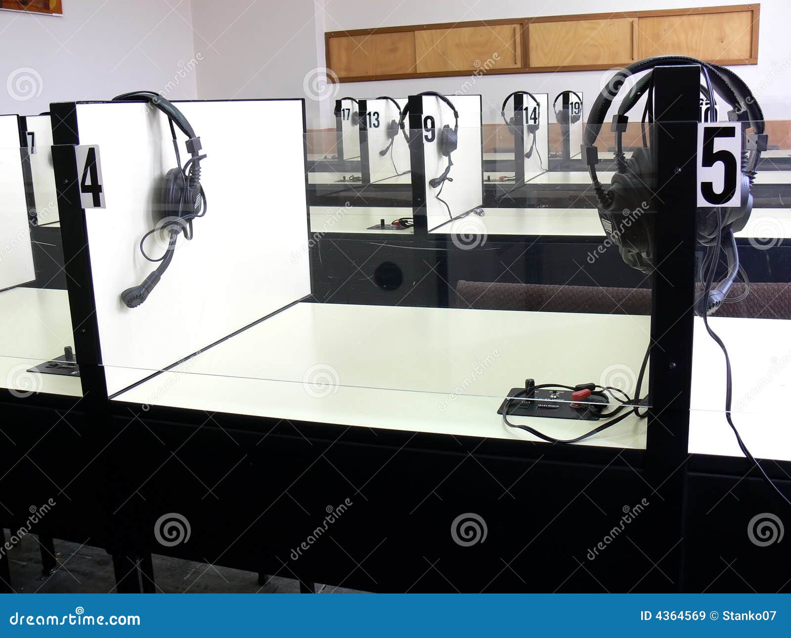 Auditory classroom stock image. Image of booth, hearing - 4364569