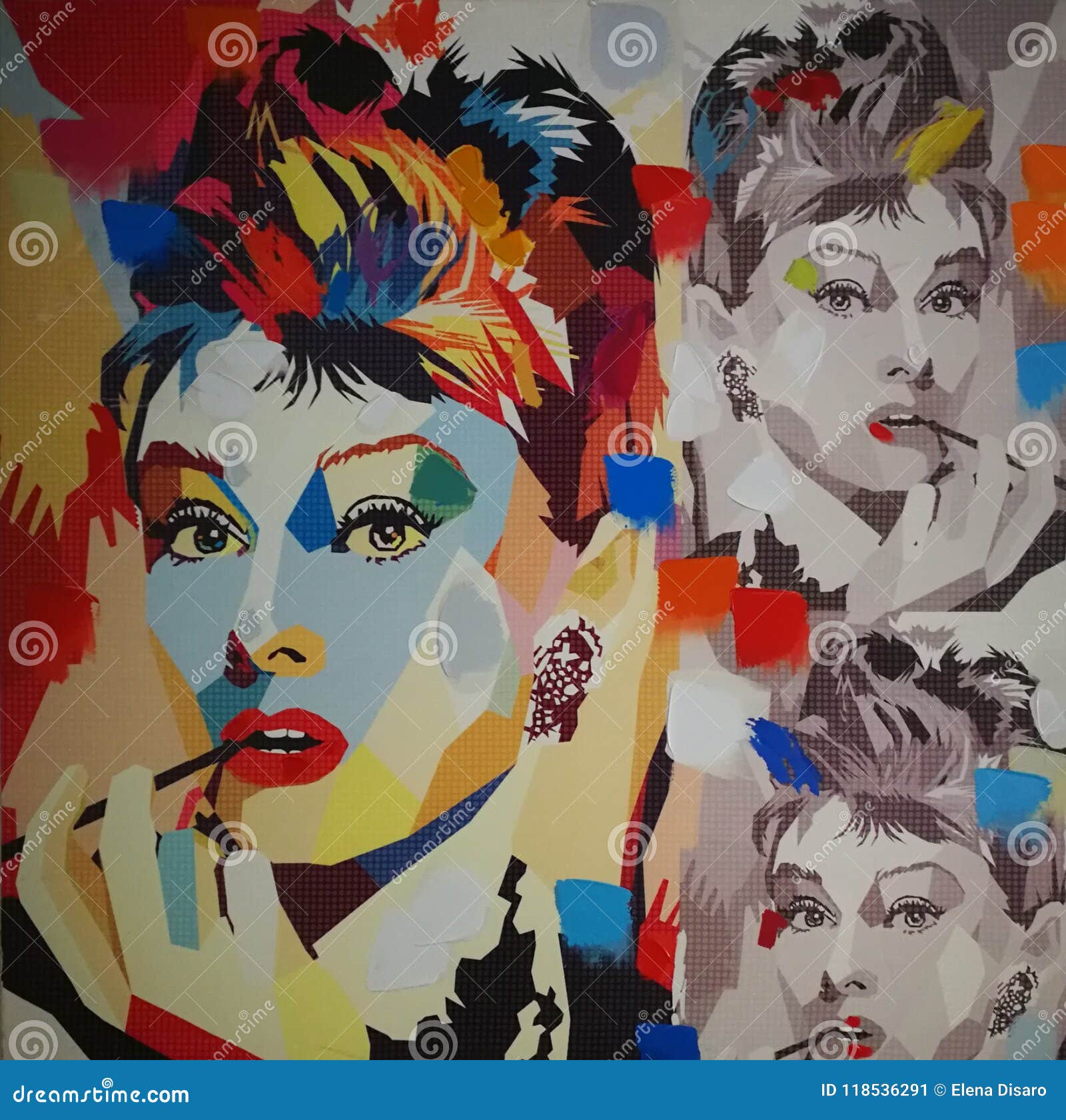 Audrey editorial photo. Image of hepburn, elegance, paint - 118536291