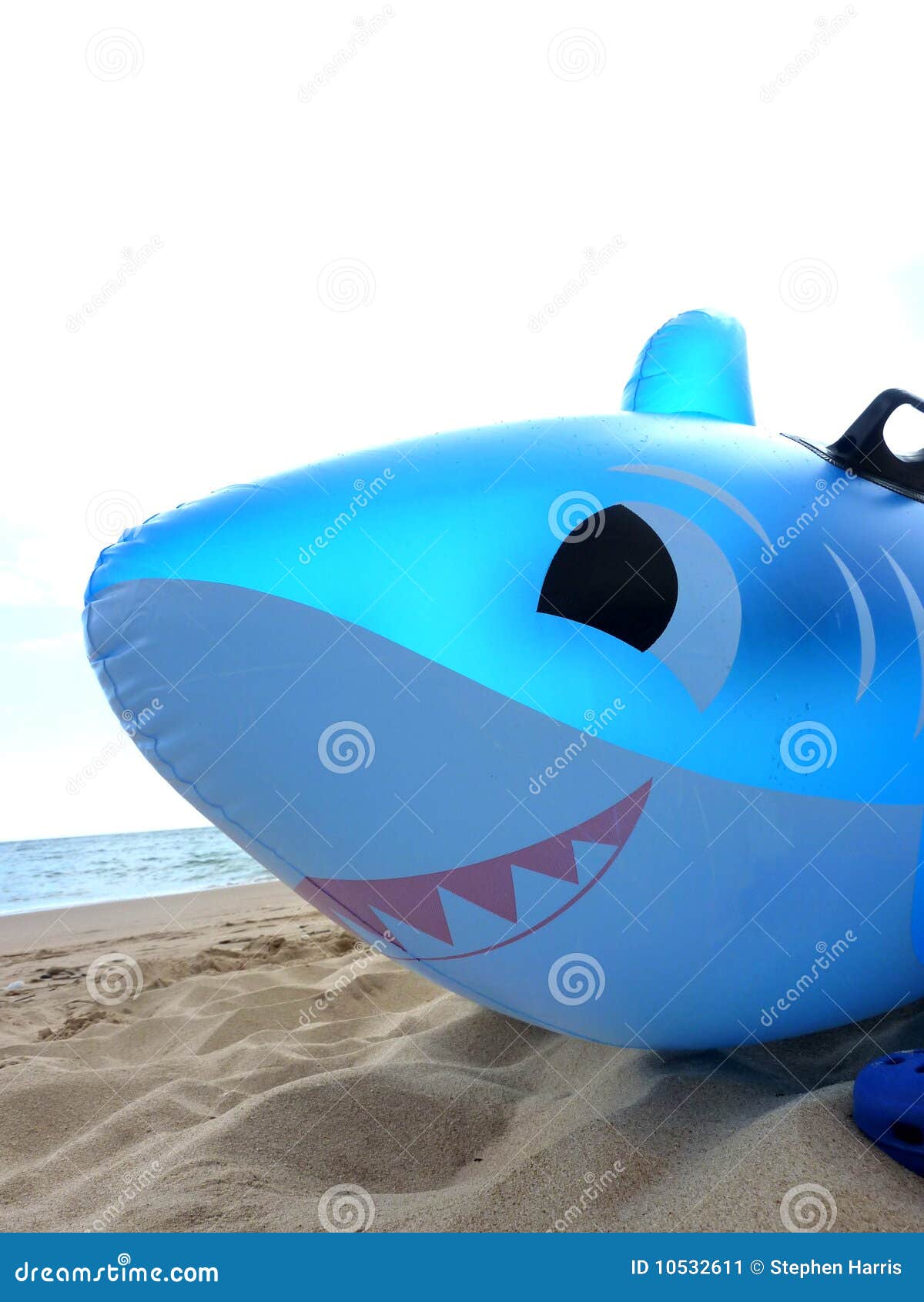 Aufblasbarer Haifisch stockbild. Bild von aufblasbar - 10532611