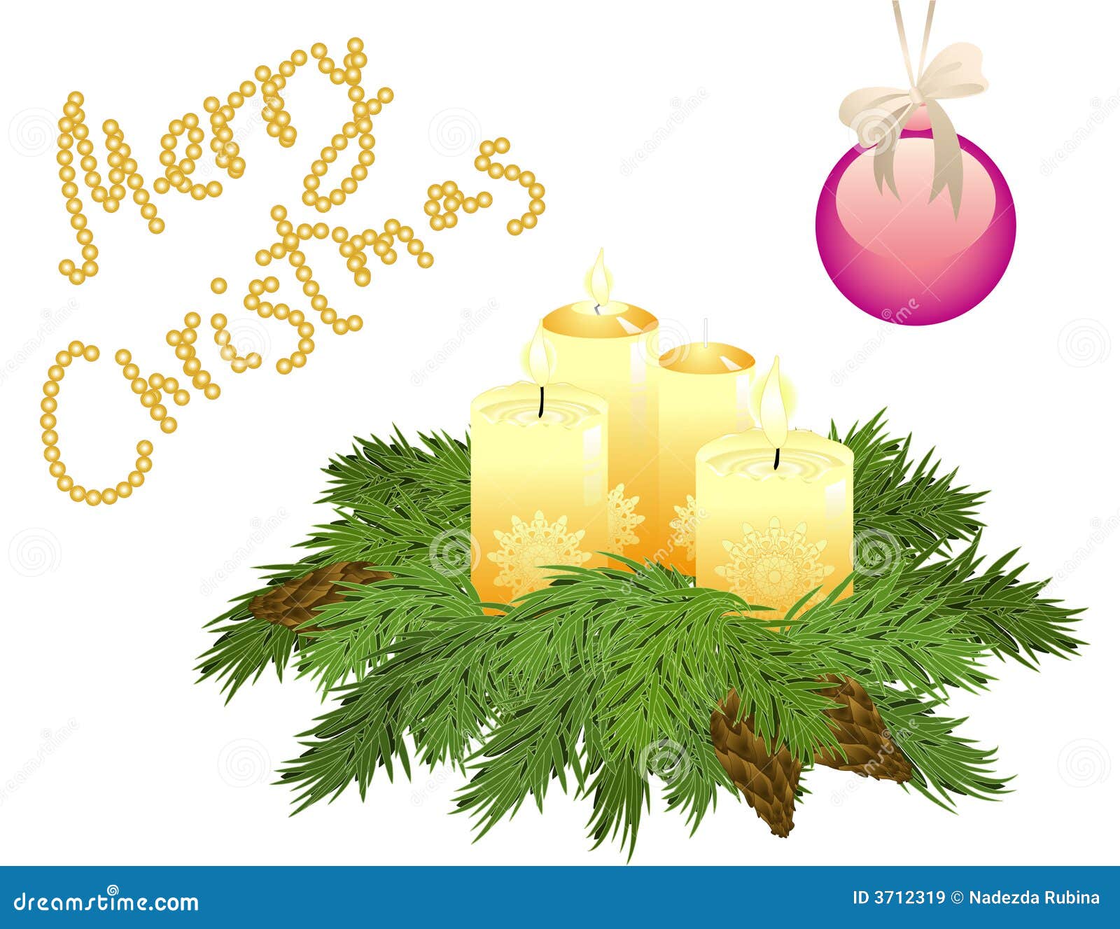 Aufkommen Wreath vektor abbildung. Illustration von deco - 3712319