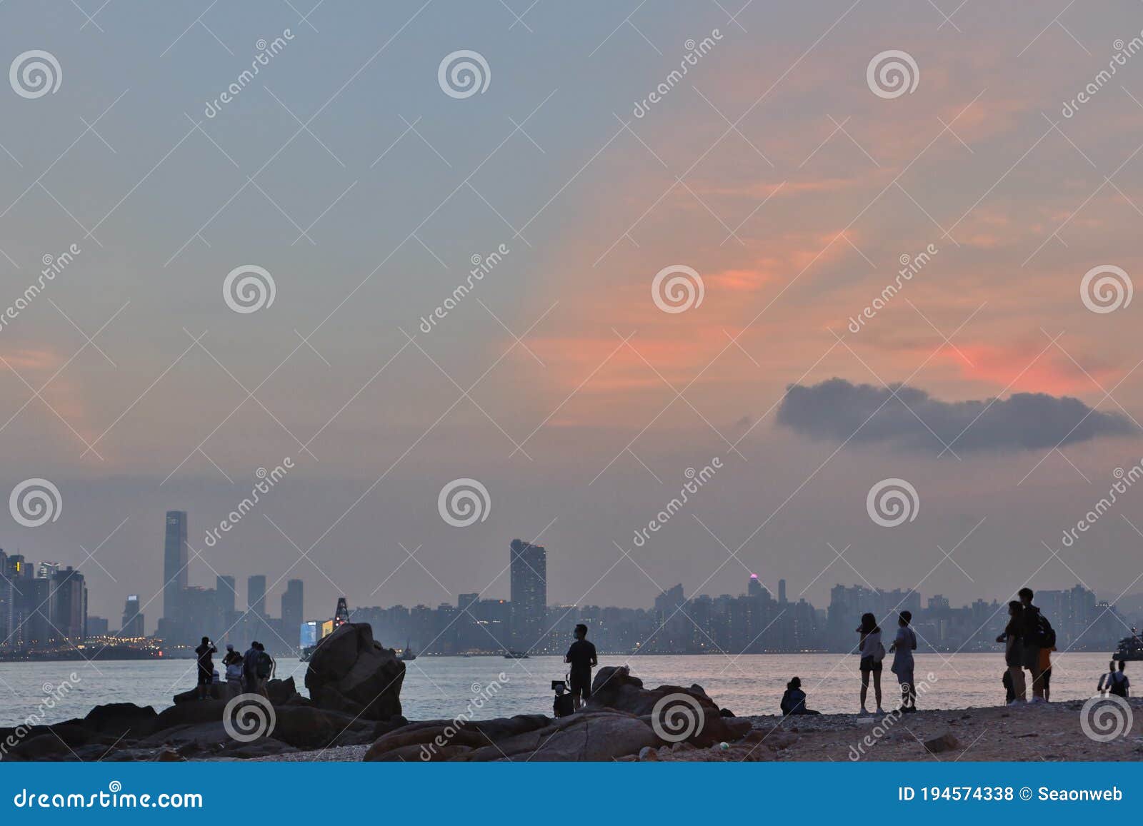 23 Aug 2020 the Beach of Ma Wan Coast, Lei Yue Mun Editorial Stock ...