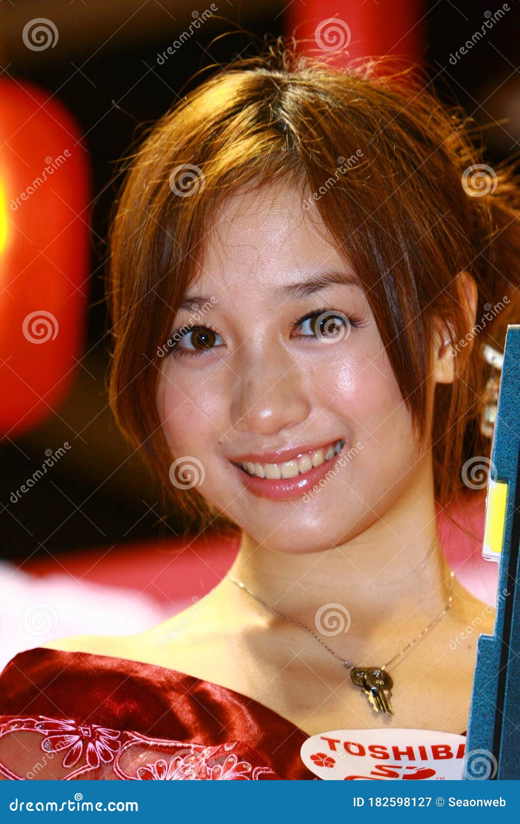 23 Aug 2008 the Beautiful Hostess at Computer Exhibition at Hong Kong ...