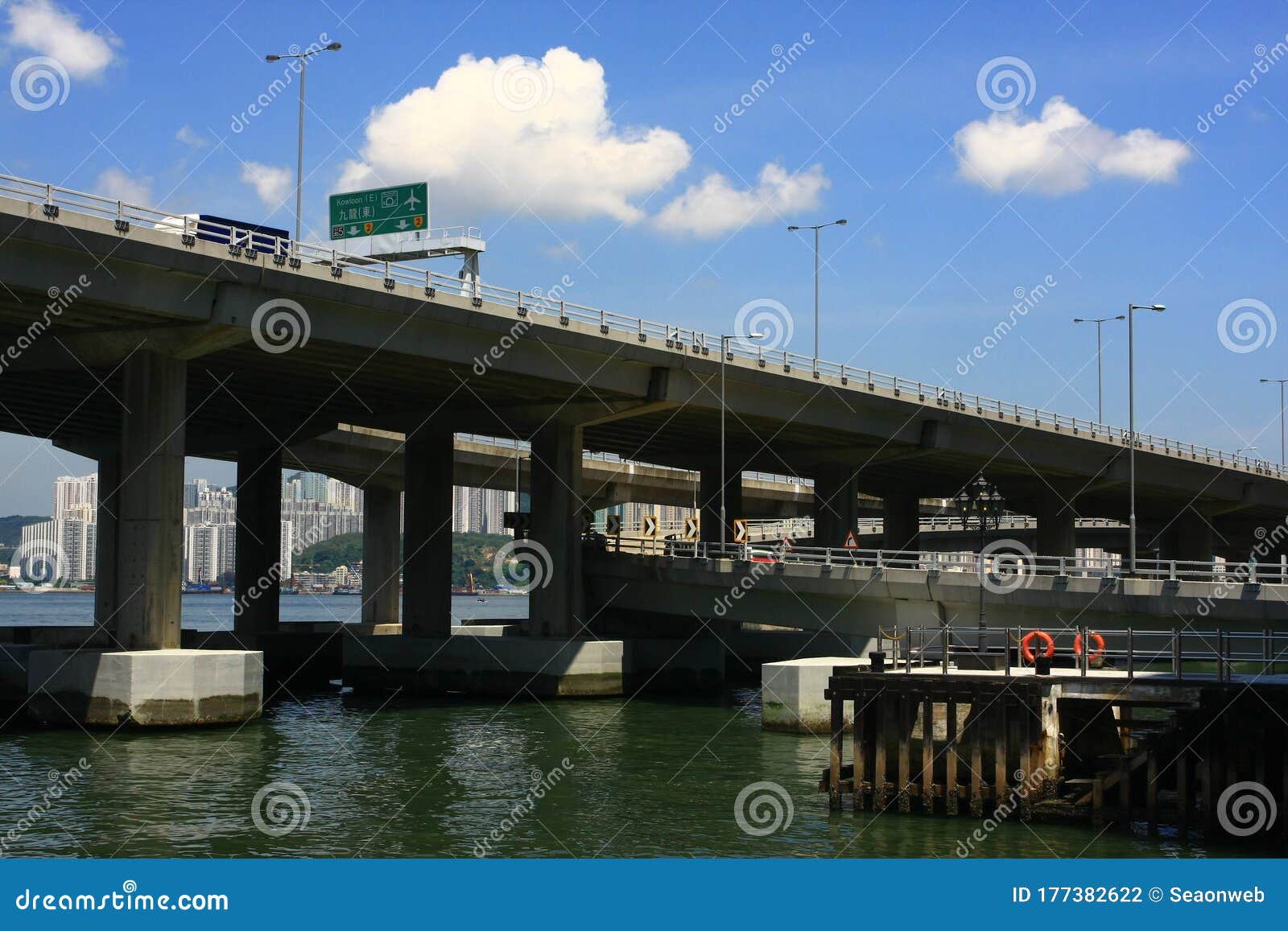 30 Aug 2008 the Island Eastern Corridor at the HK Stock Photo - Image ...