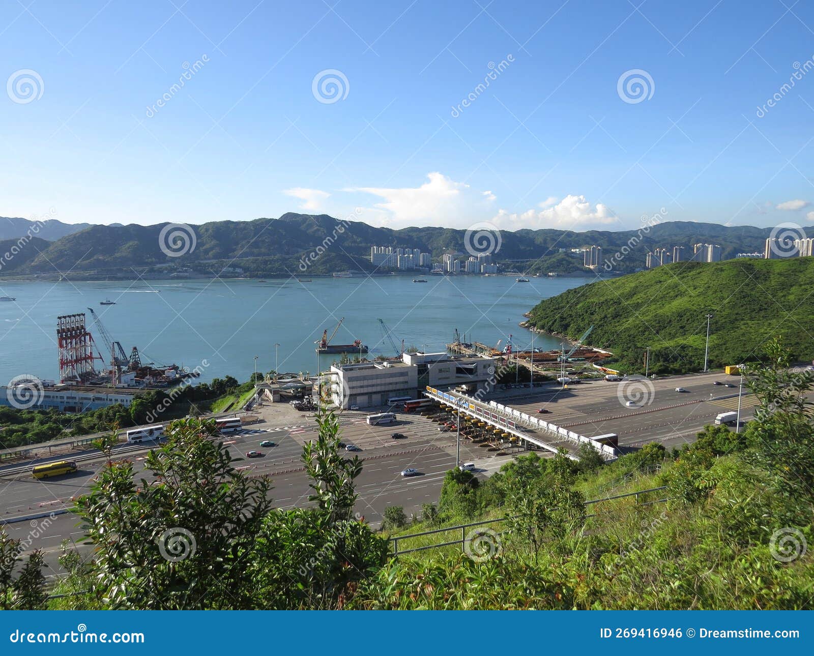 The Lantau Link Bus Bus Interchange at Hong Kong 4 Aug 2013 Editorial ...