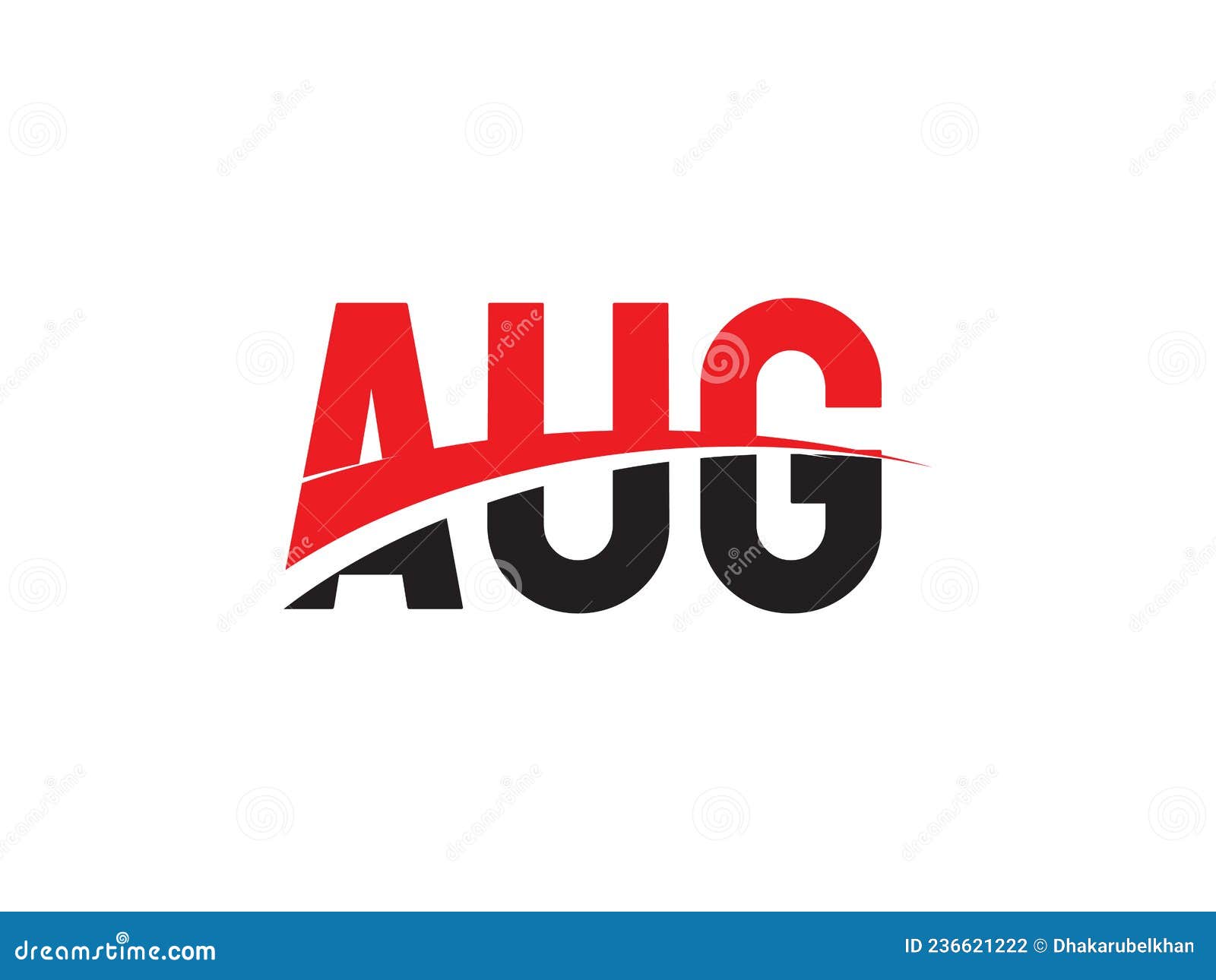 AUG Letter Initial Logo Design Vector Illustration Stock Vector ...