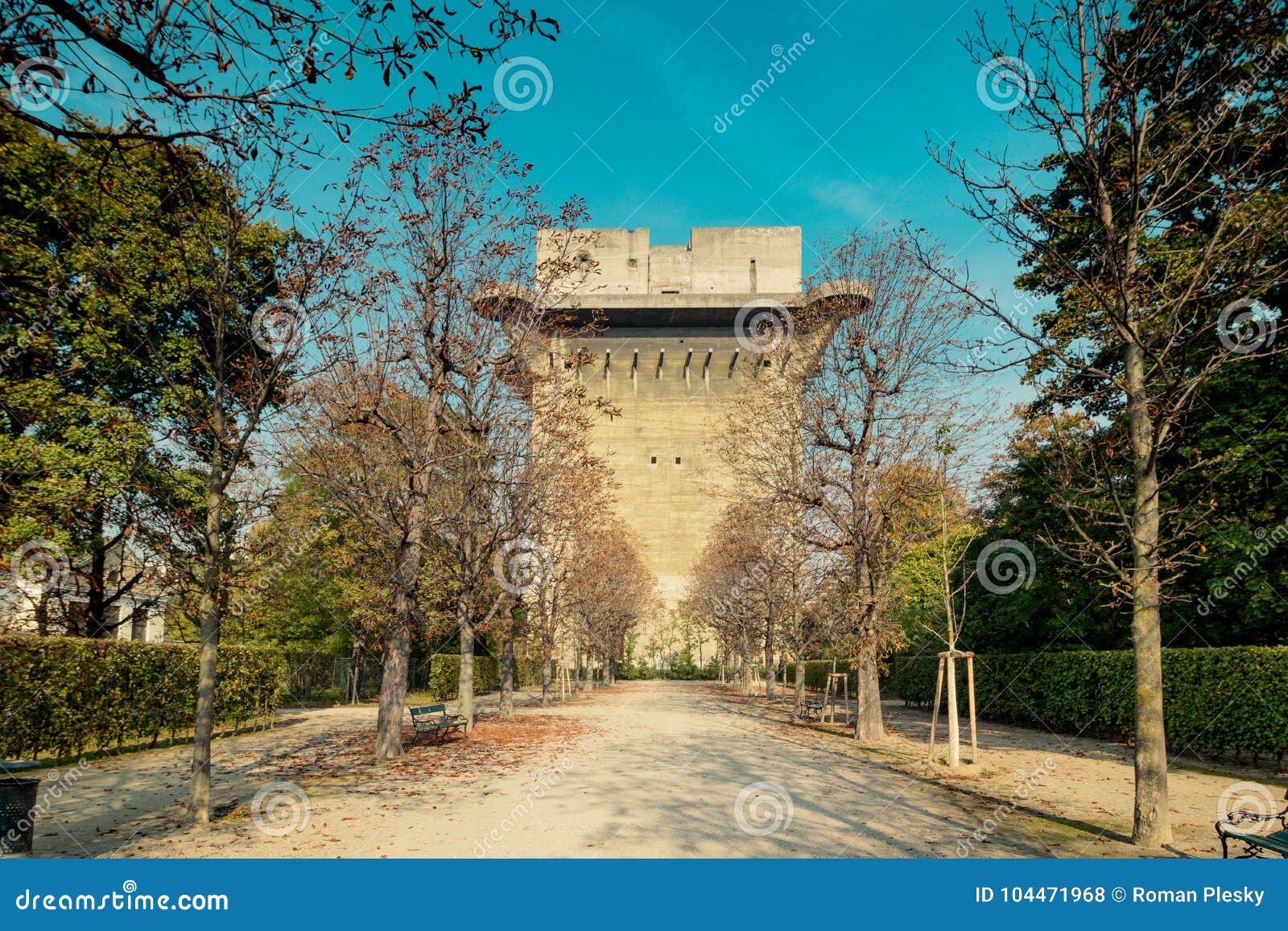 Augarten Park in Fall, Vienna, Austria Stock Photo - Image of vienna ...