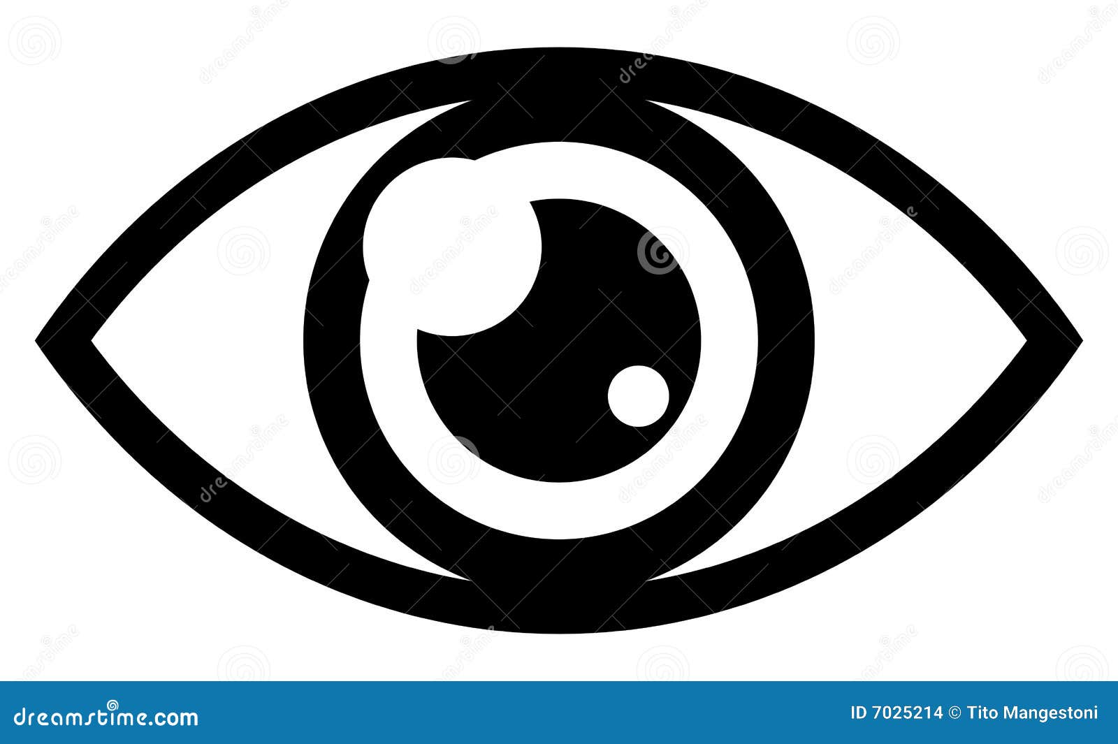 Auge vektor abbildung. Illustration von augen, blau, ikone - 7025214
