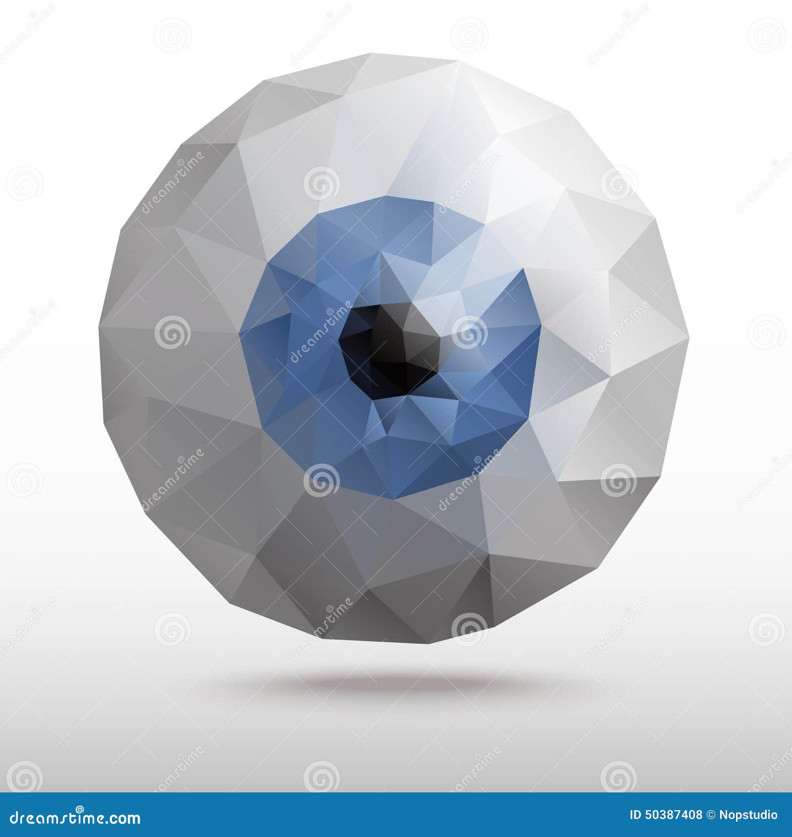 Auge von den Polygonen vektor abbildung. Illustration von kreativität ...