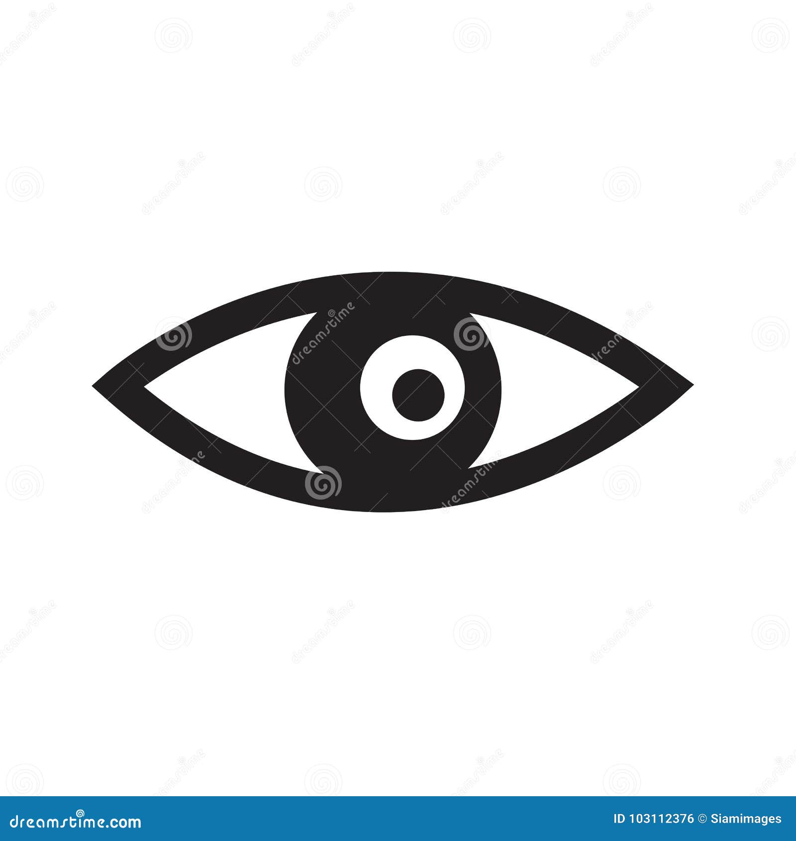 Augen-Ikonen-Illustrationszeichendesign Vektor Abbildung - Illustration ...