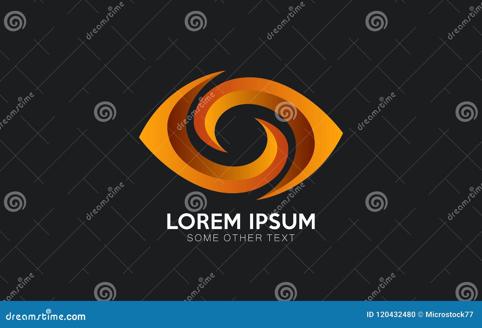 Augen-Logodesignvektor vektor abbildung. Illustration von auszug ...