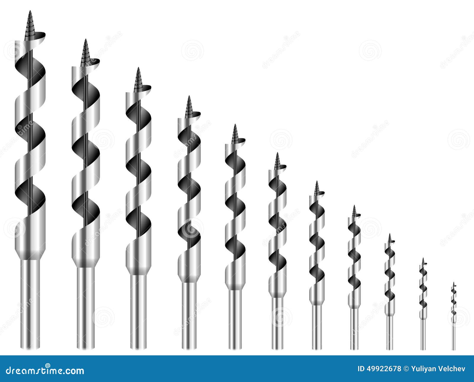 Auger bit stock vector. Illustration of instrument, auger - 49922678