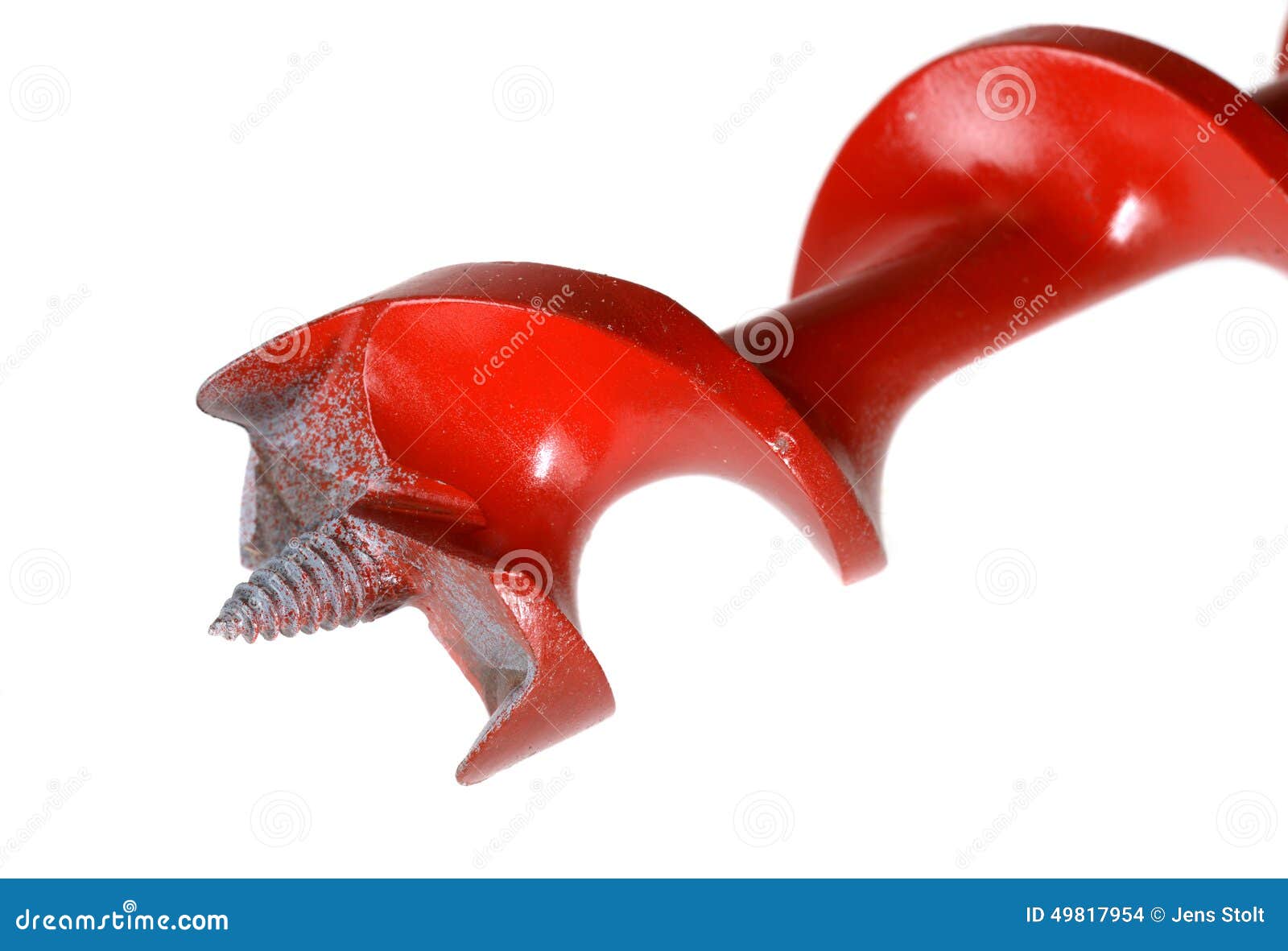 Auger bit of steel stock photo. Image of steel, detail - 49817954