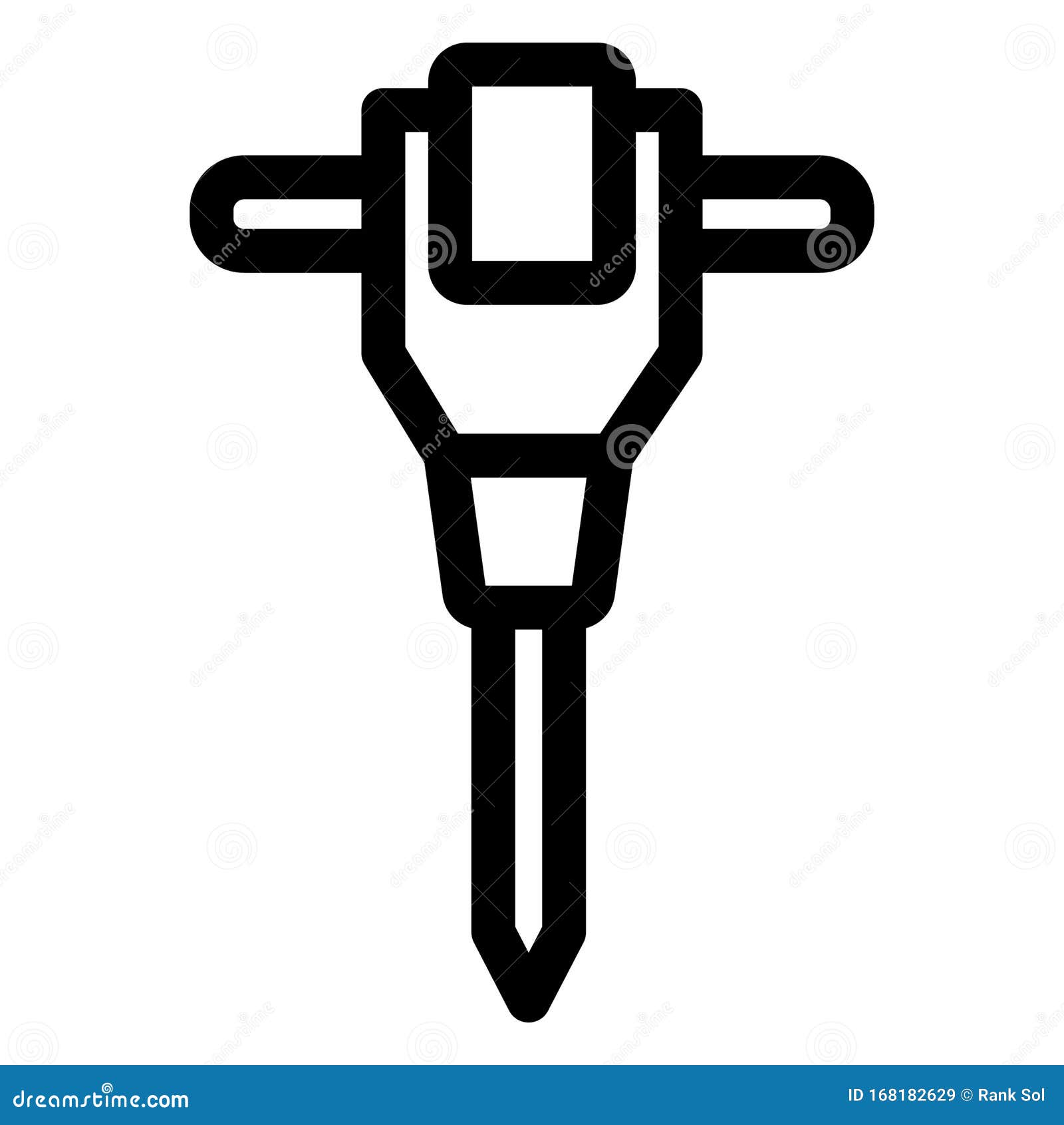 Auger, Dig Tool Isolated Vector Icon Which Can Be Easily Modified or ...